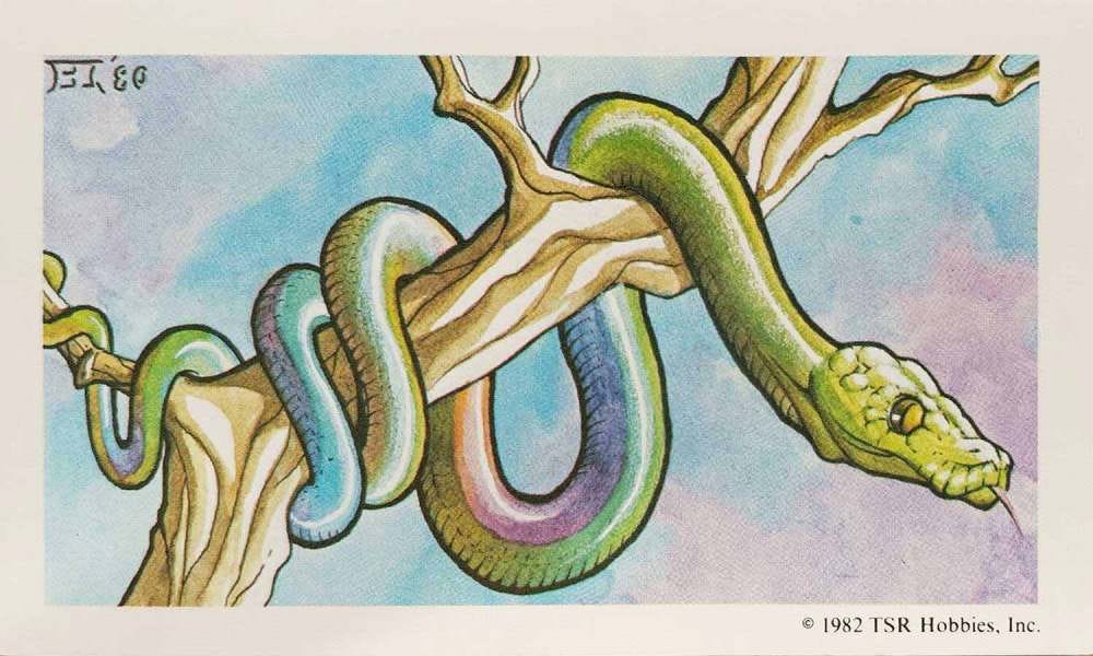 Dungeons & Dragons Monster Cards – Giant Constrictor Snake
