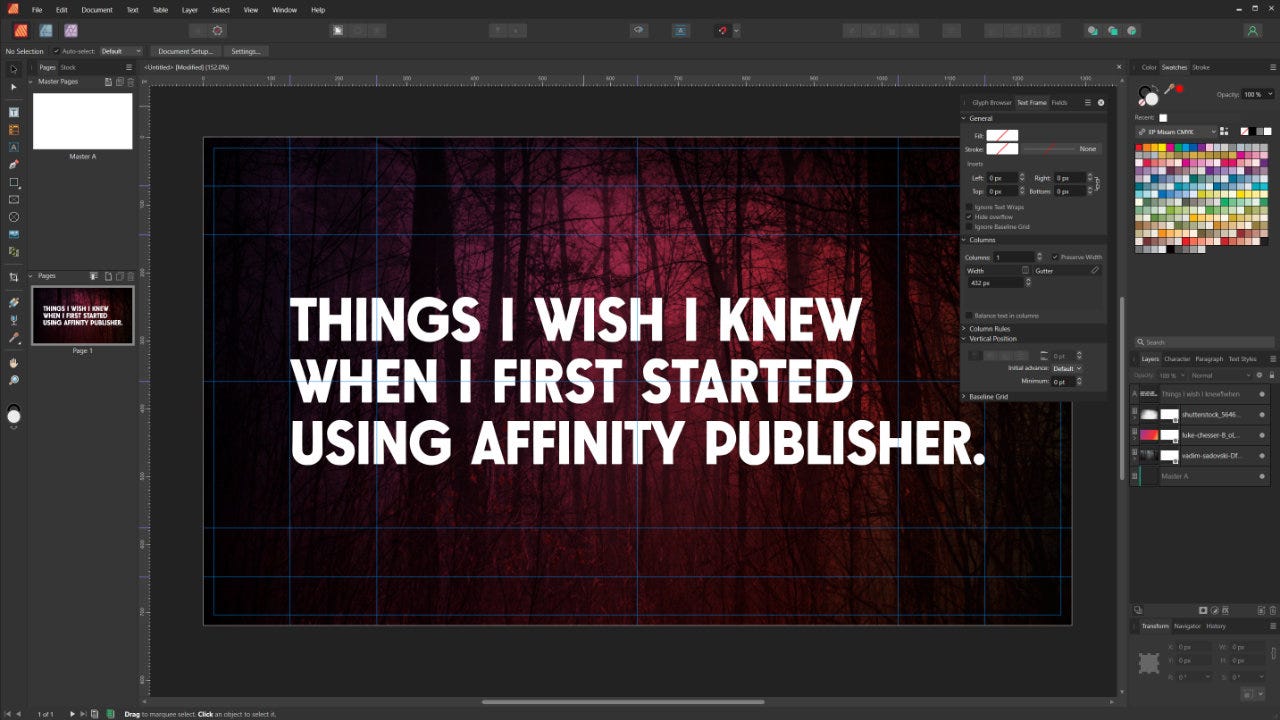 10 Affinity Publisher Tips - by Exeunt Press
