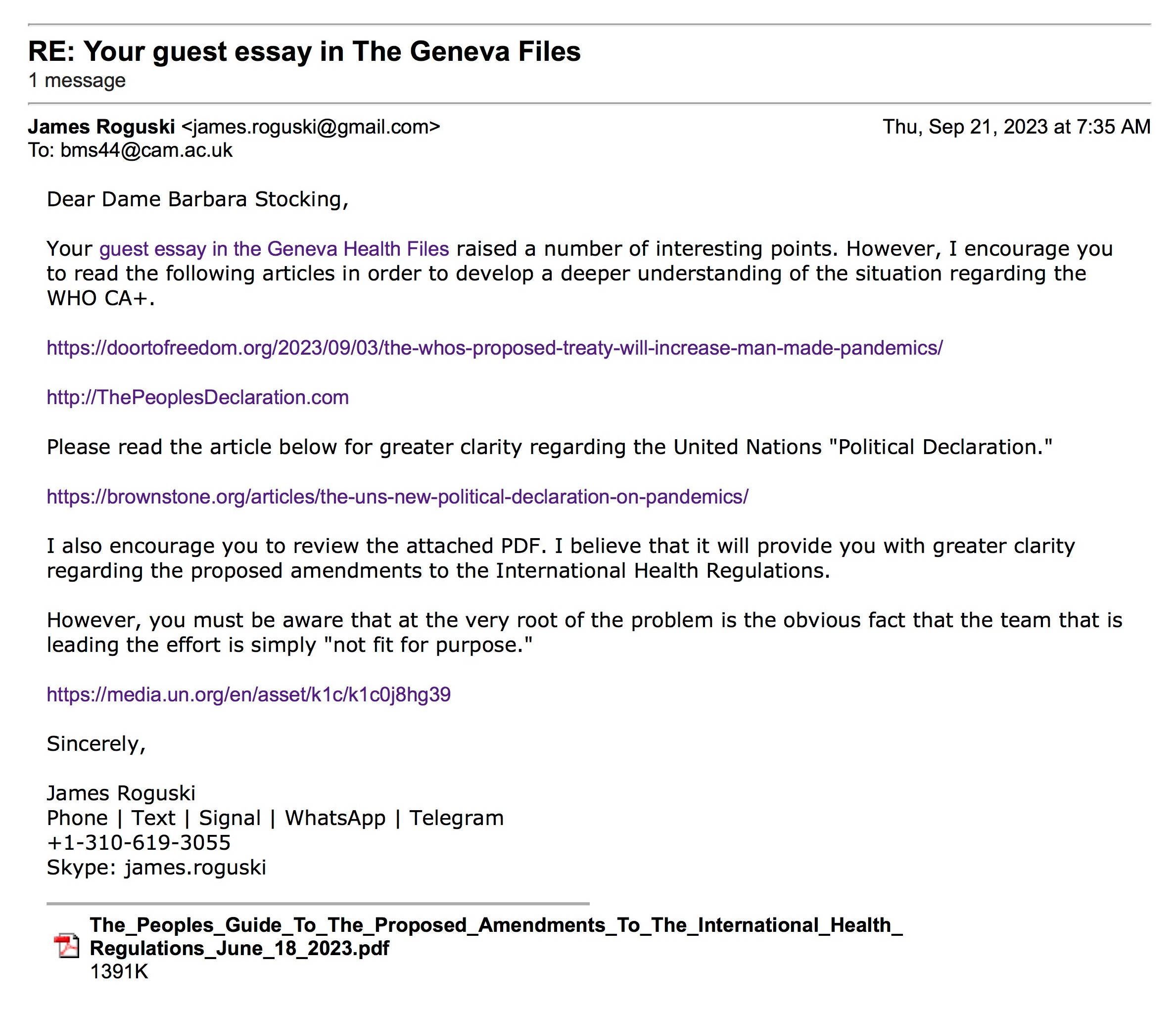 It's Time To Give Some Advice... - James Roguski