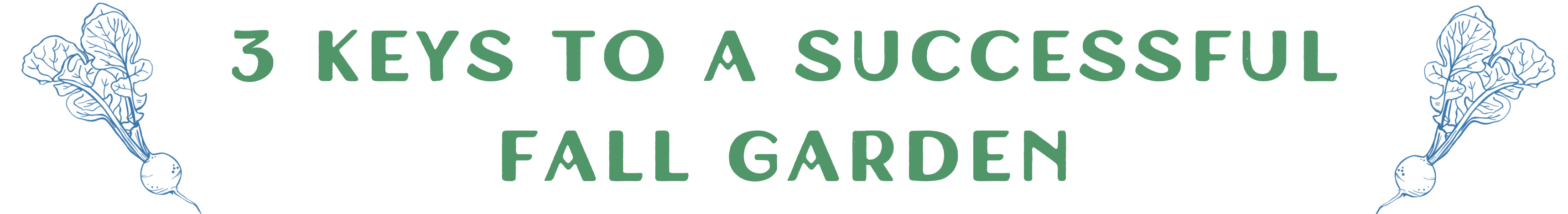 3 keys to fall gardening success - by Michelle Aronson