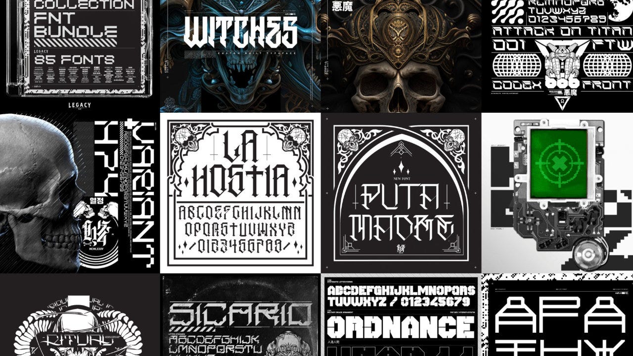 Font resources for game designers - Skeleton Code Machine