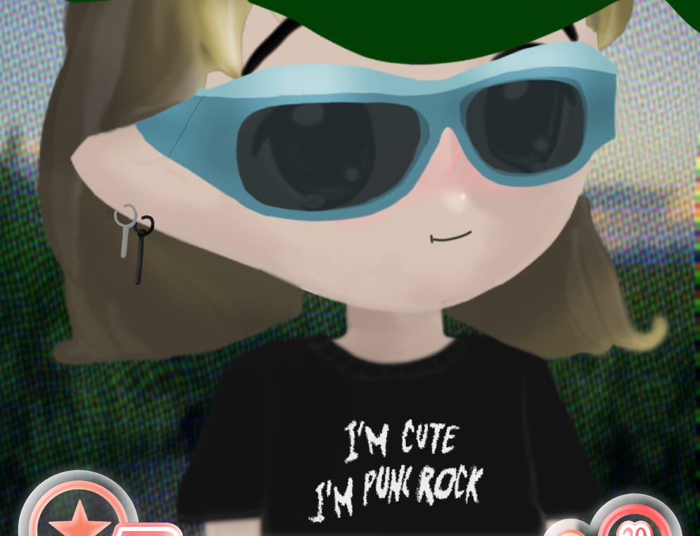 I'm cute I'm punk rock - pourteaux