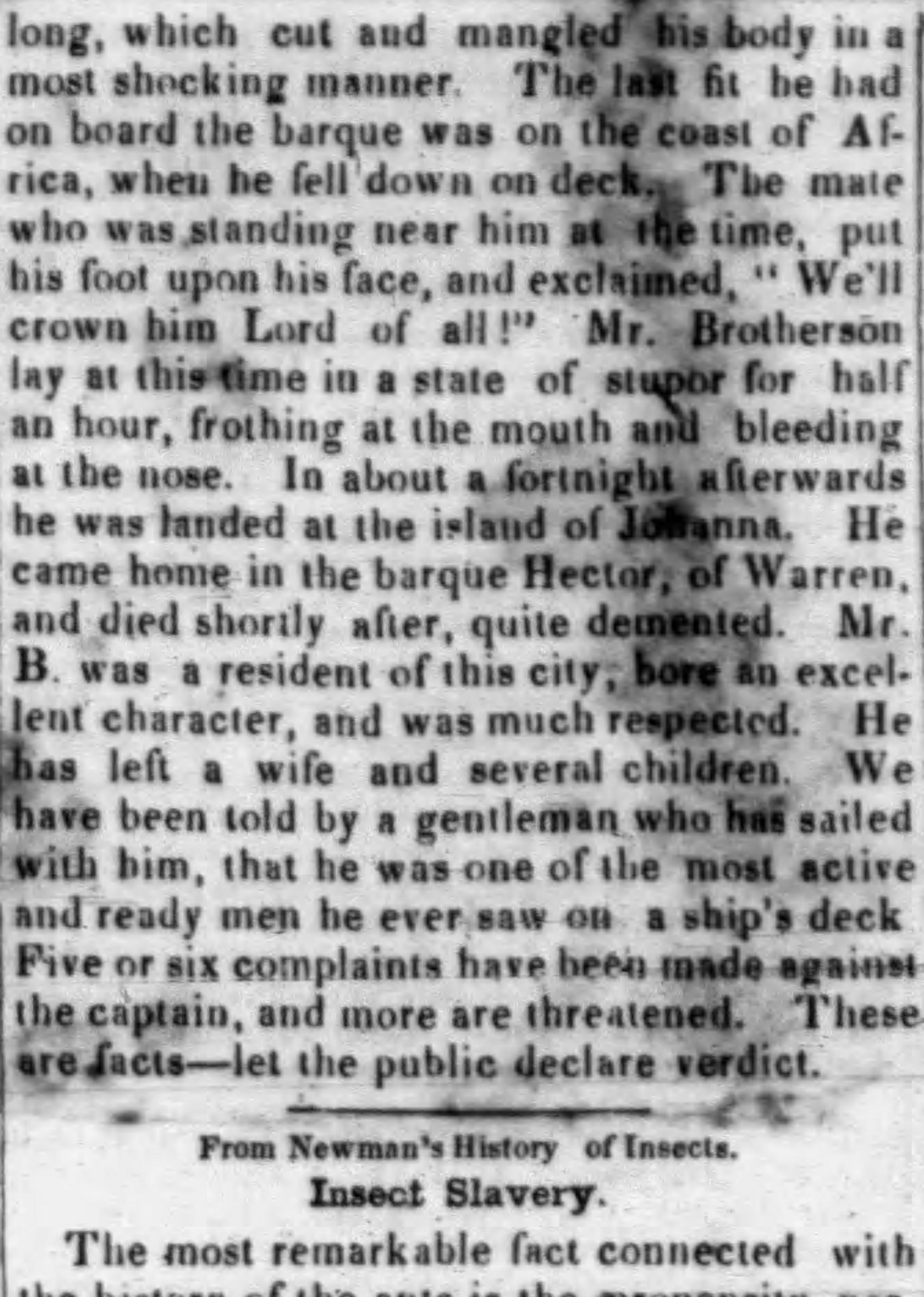 Tracking the Hellship Montezuma - by Some Lawyer