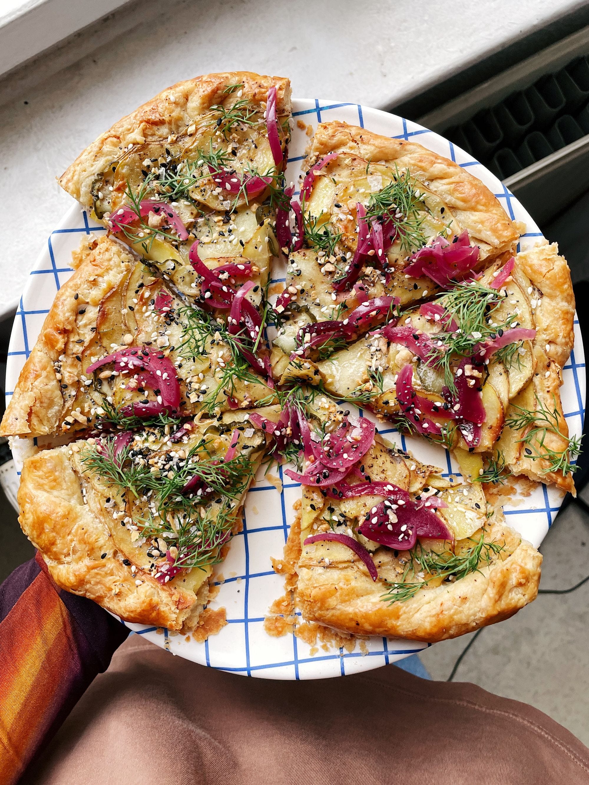 Potato and Pickle Galette — Darn Good by Devan Grimsrud