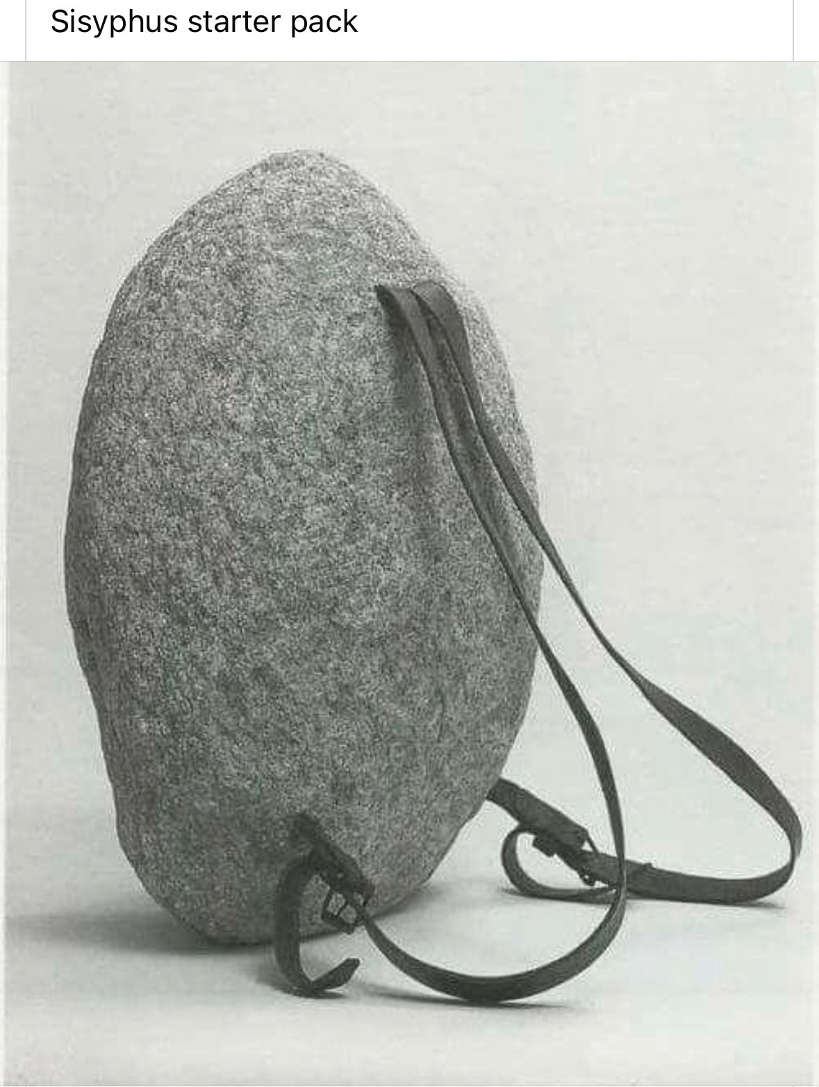 Sisyphus starter pack - by David Holbrook