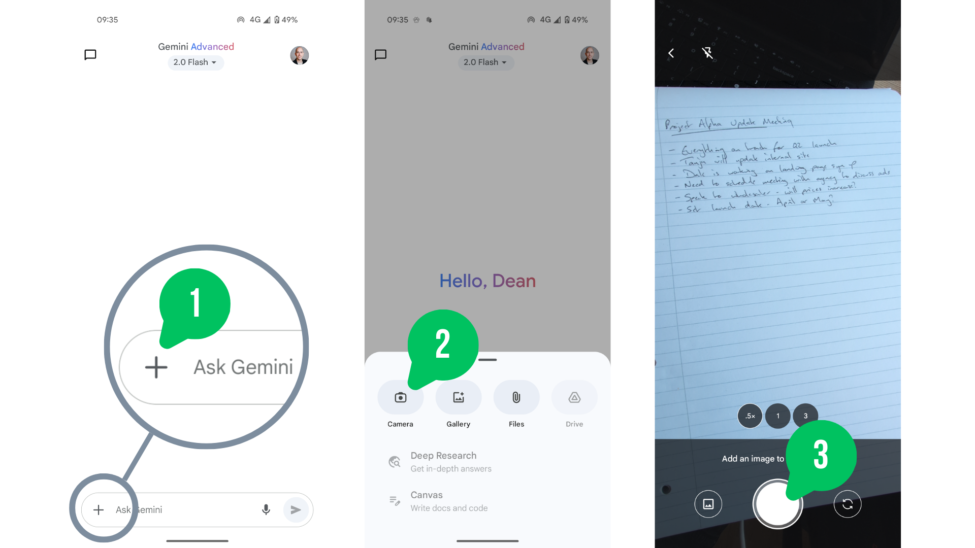 Gemini reads your handwriting?! - by Dean Stokes