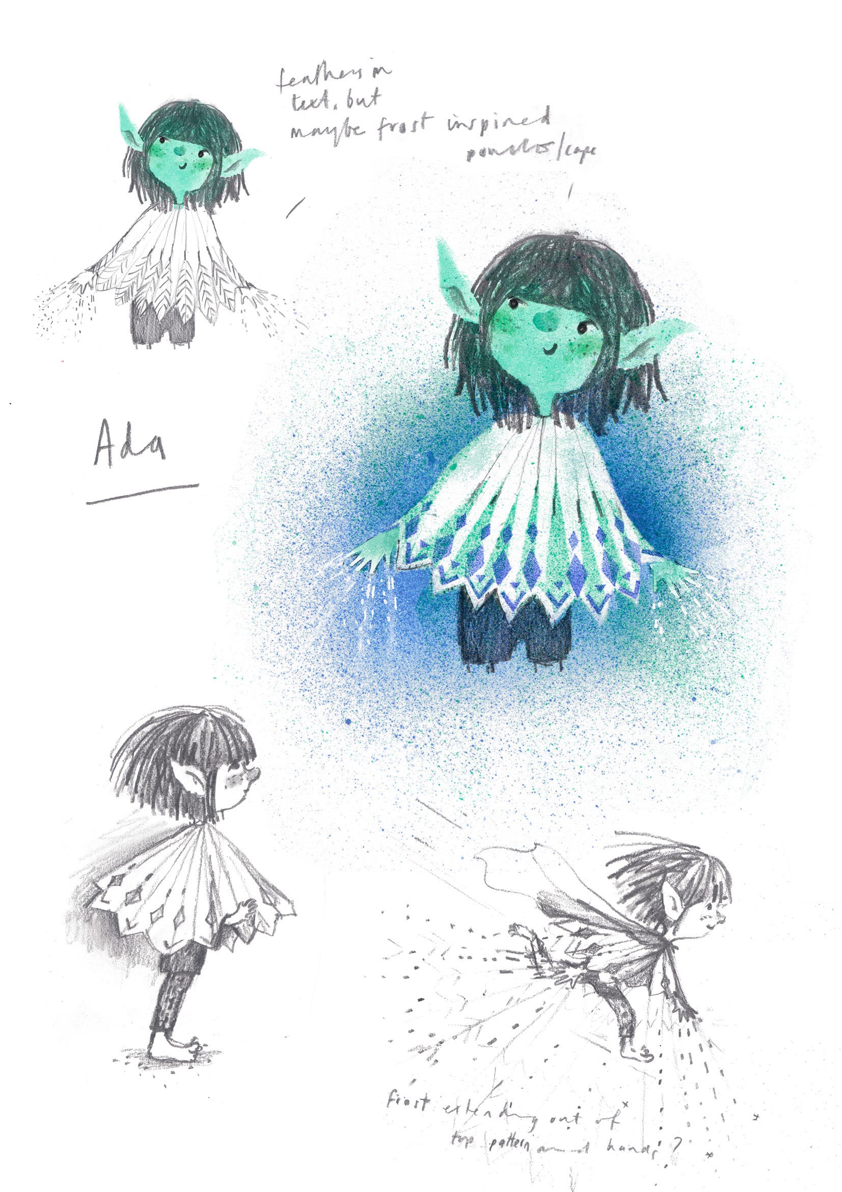 Illustrating The Frost Goblin - by Fiona Woodcock