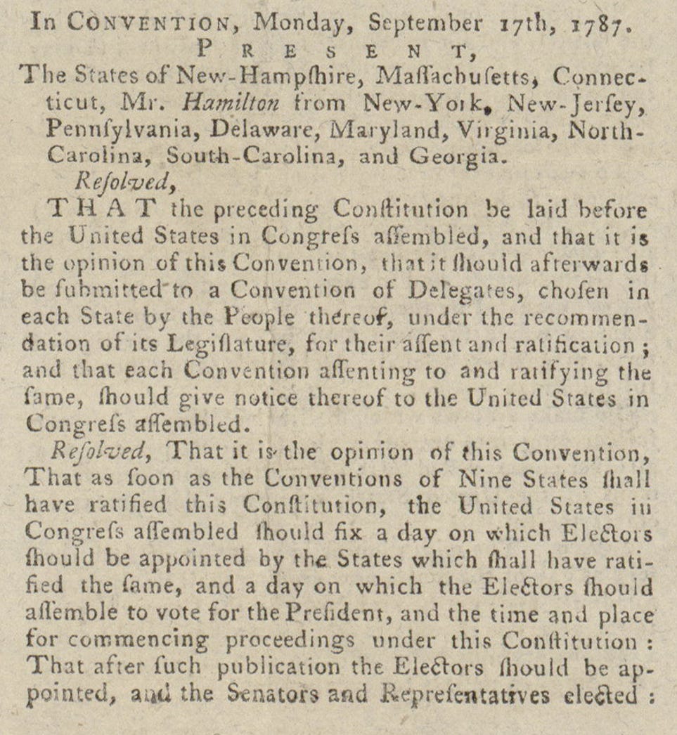 Constitution Letters, Voting, and Elections