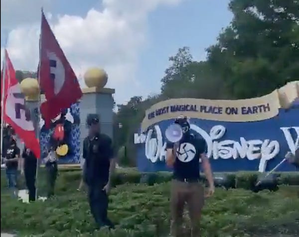 Of Course A Bunch Of Pro-DeSantis Neo-Nazis Are Protesting In Front Of ...