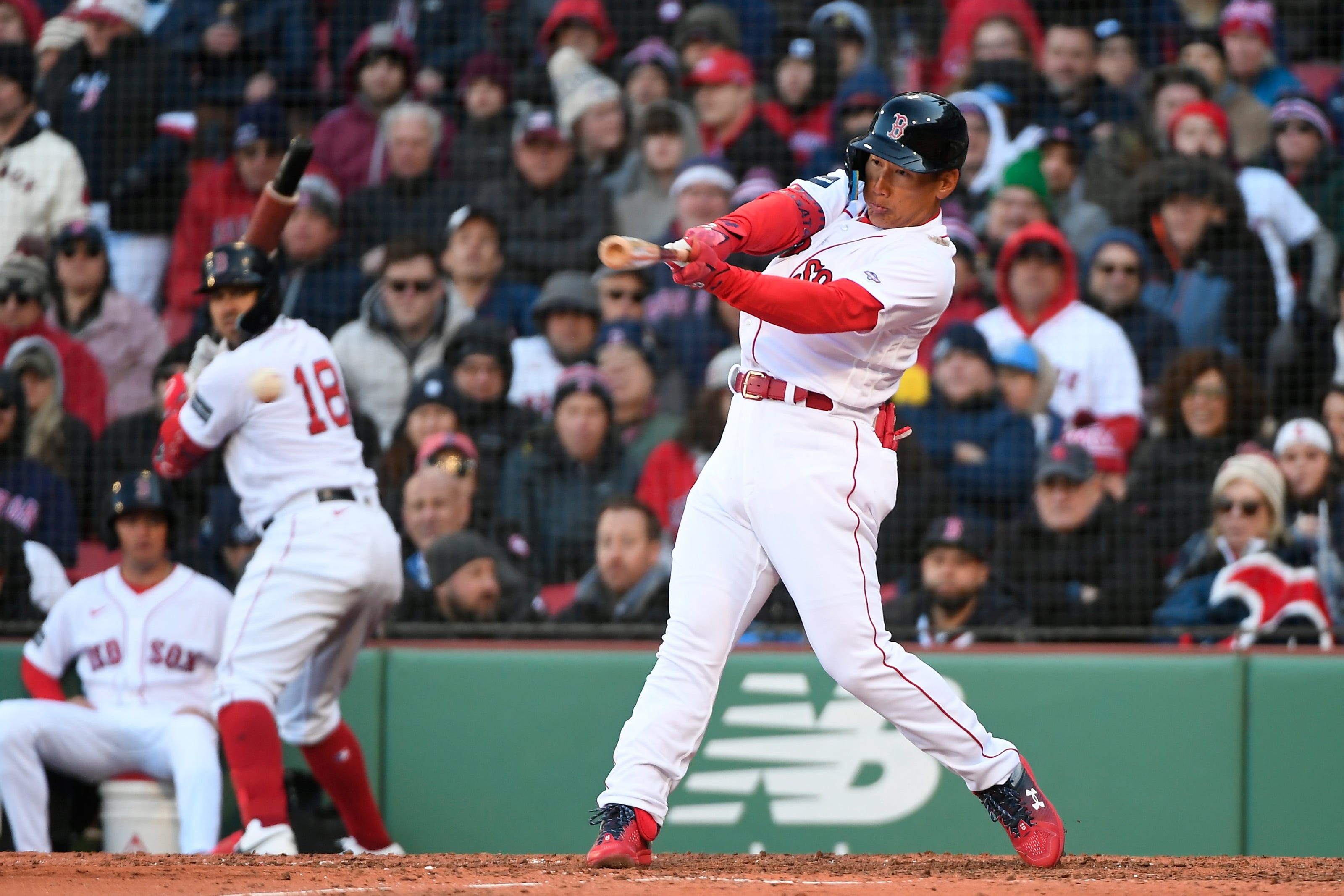 Masataka Yoshida looking extremely poised at plate to begin season