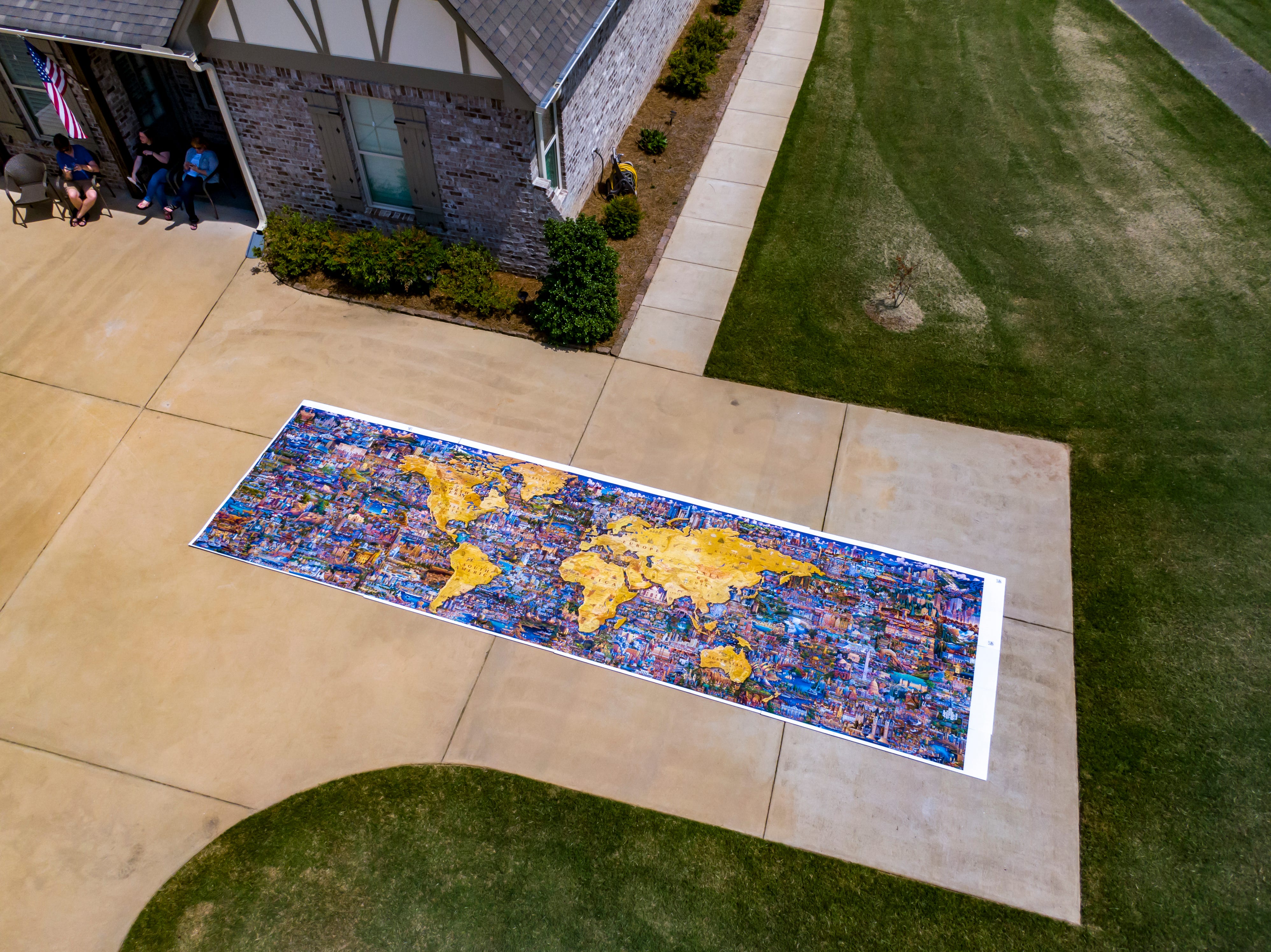 After seven months, Alabama woman completes 60,000 piece puzzle