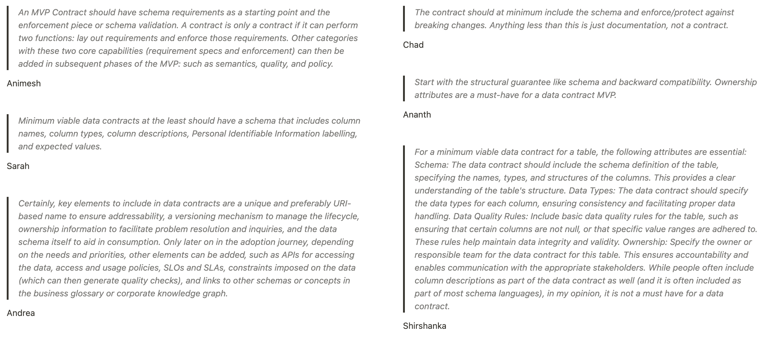 Practical Data Contracts: First-Hand Insights from 9 Data Experts