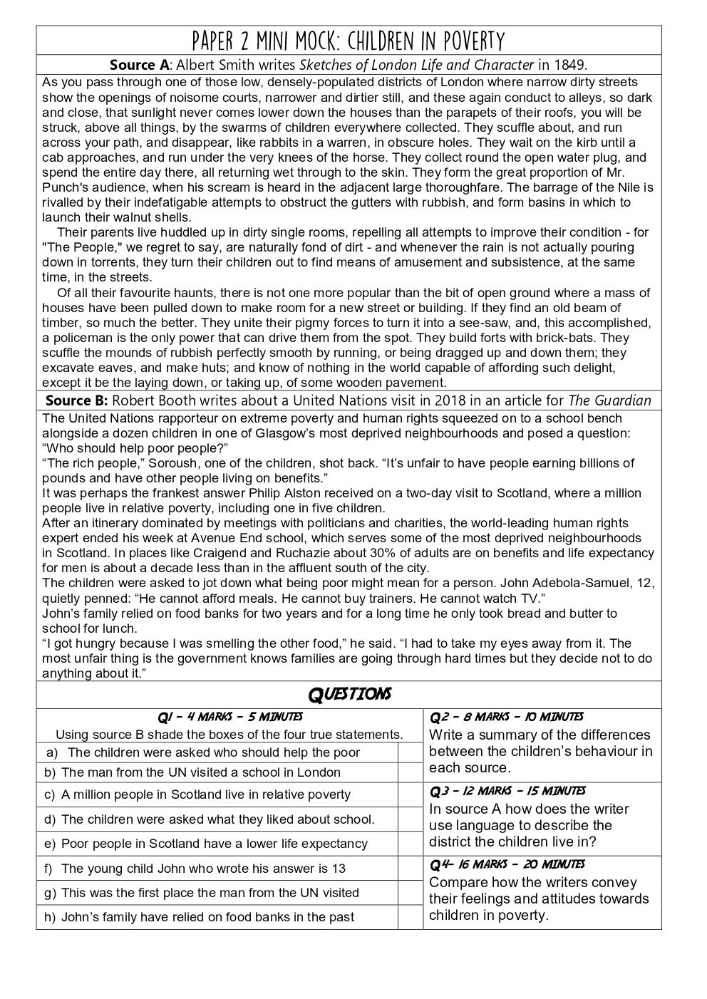 GCSE AQA English Language Paper 2: Complete Guide : with Sentence ...