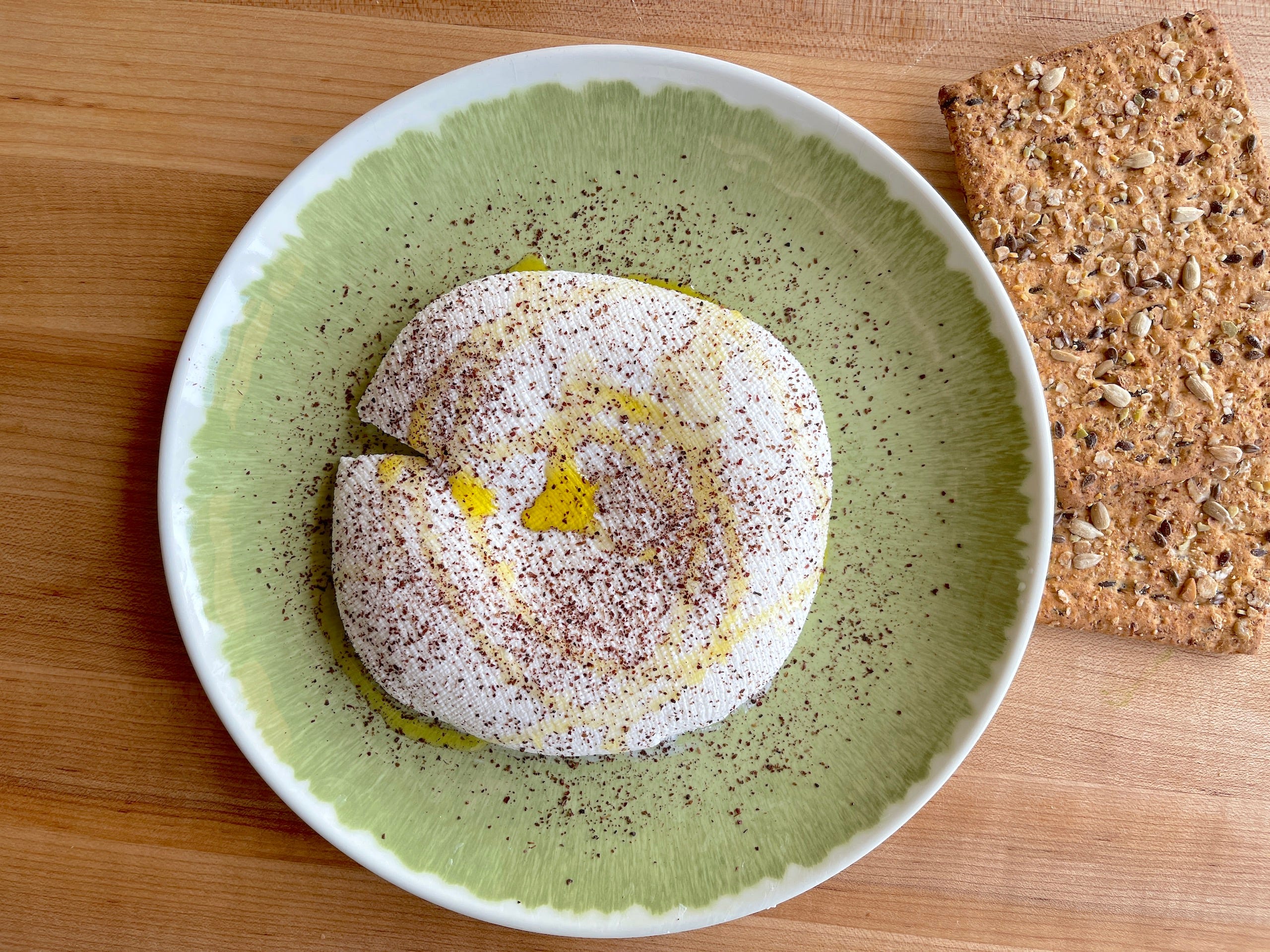 so easy to make probiotic goat "cheese" treat, labneh