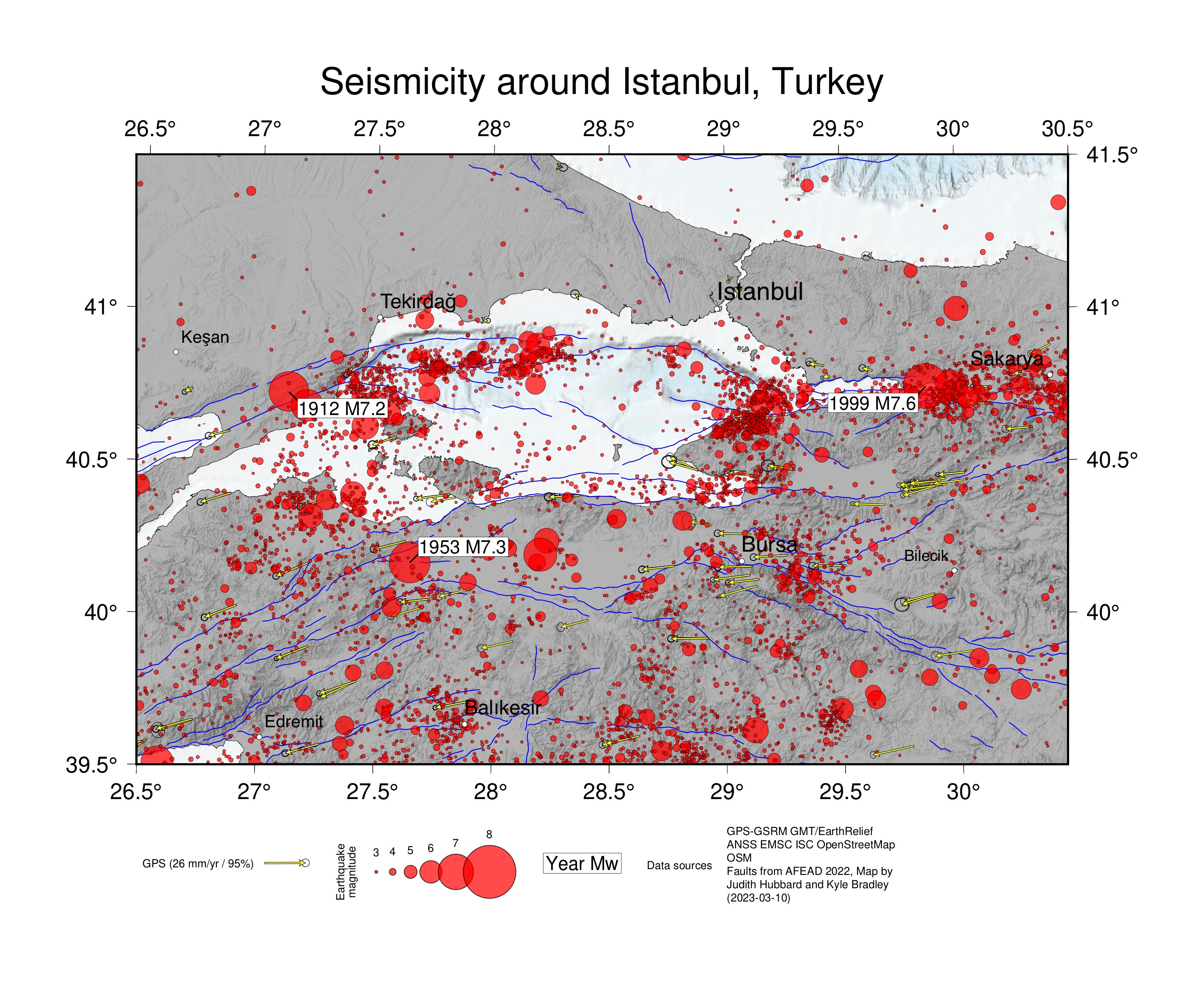 Seismic hazard in Istanbul is driven by tectonic motions + 1999 Izmit earthquake