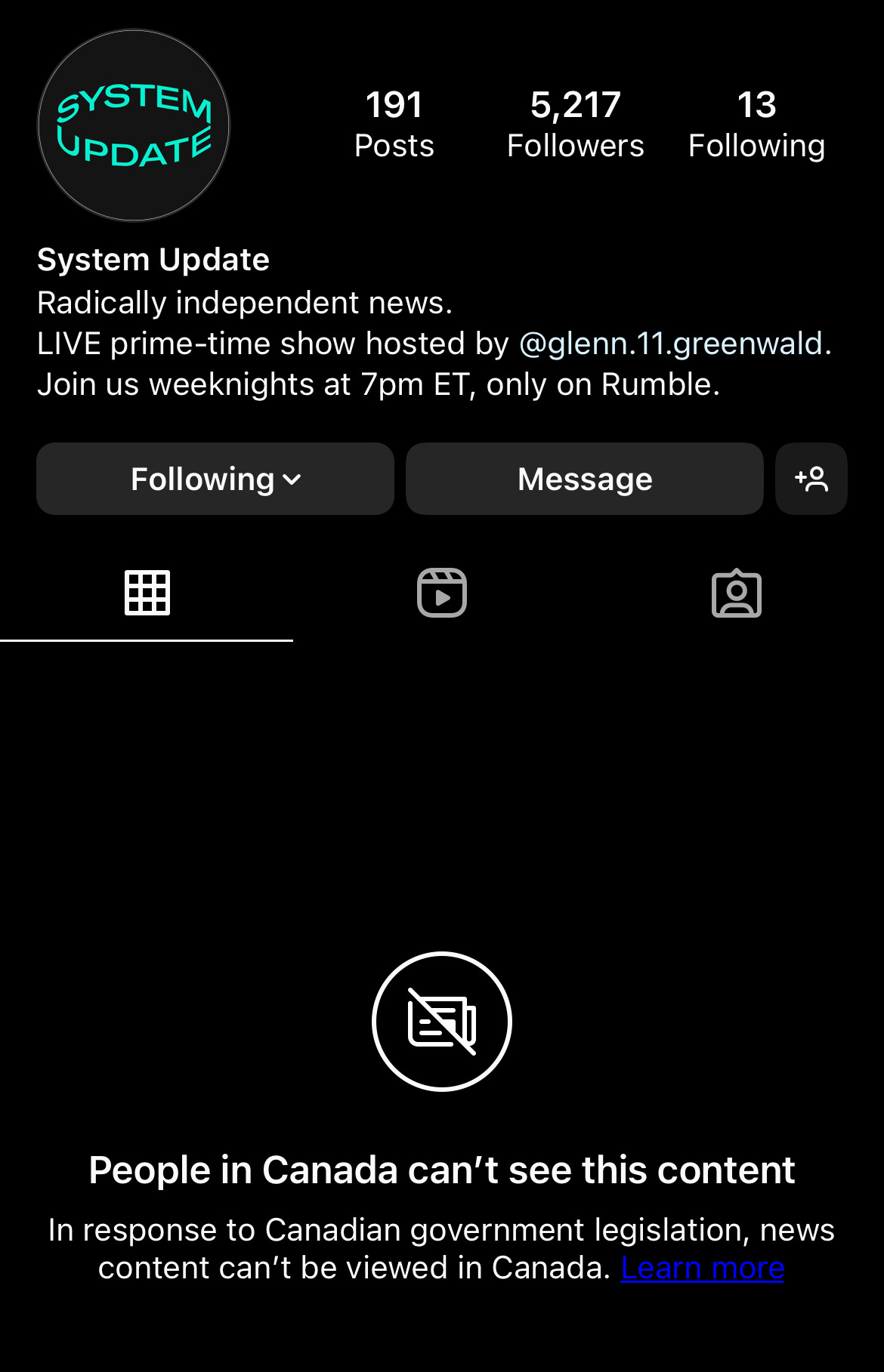 The Bizarre Asymmetry of Blocked News Outlets In Canada