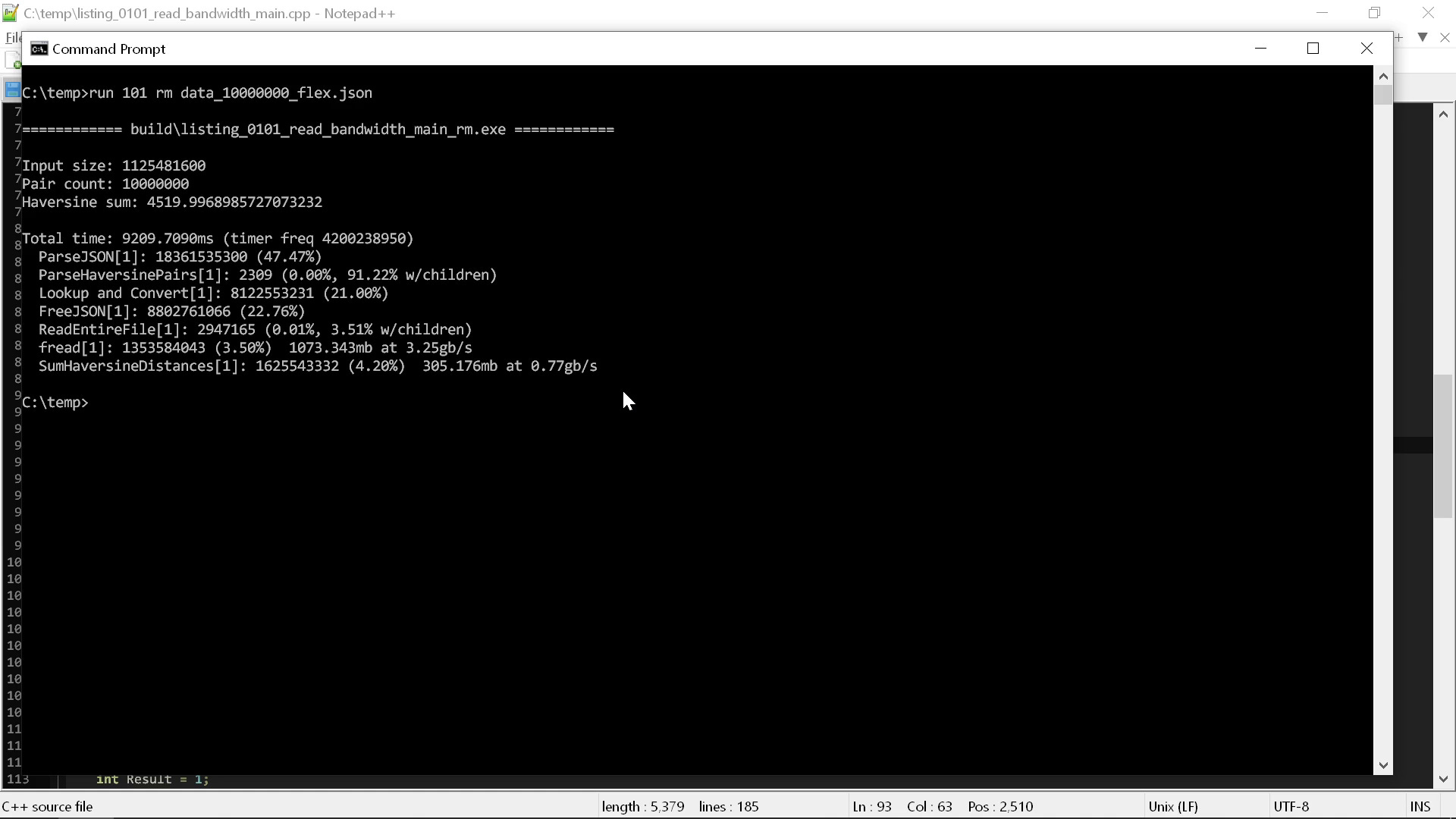 Measuring Data Throughput - Computer, Enhance!