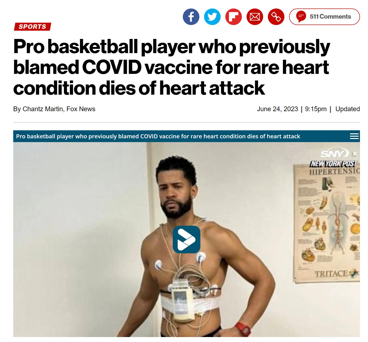 Dr. McCullough’s Statement on Collapse of On-Screen Announcers and Athletes