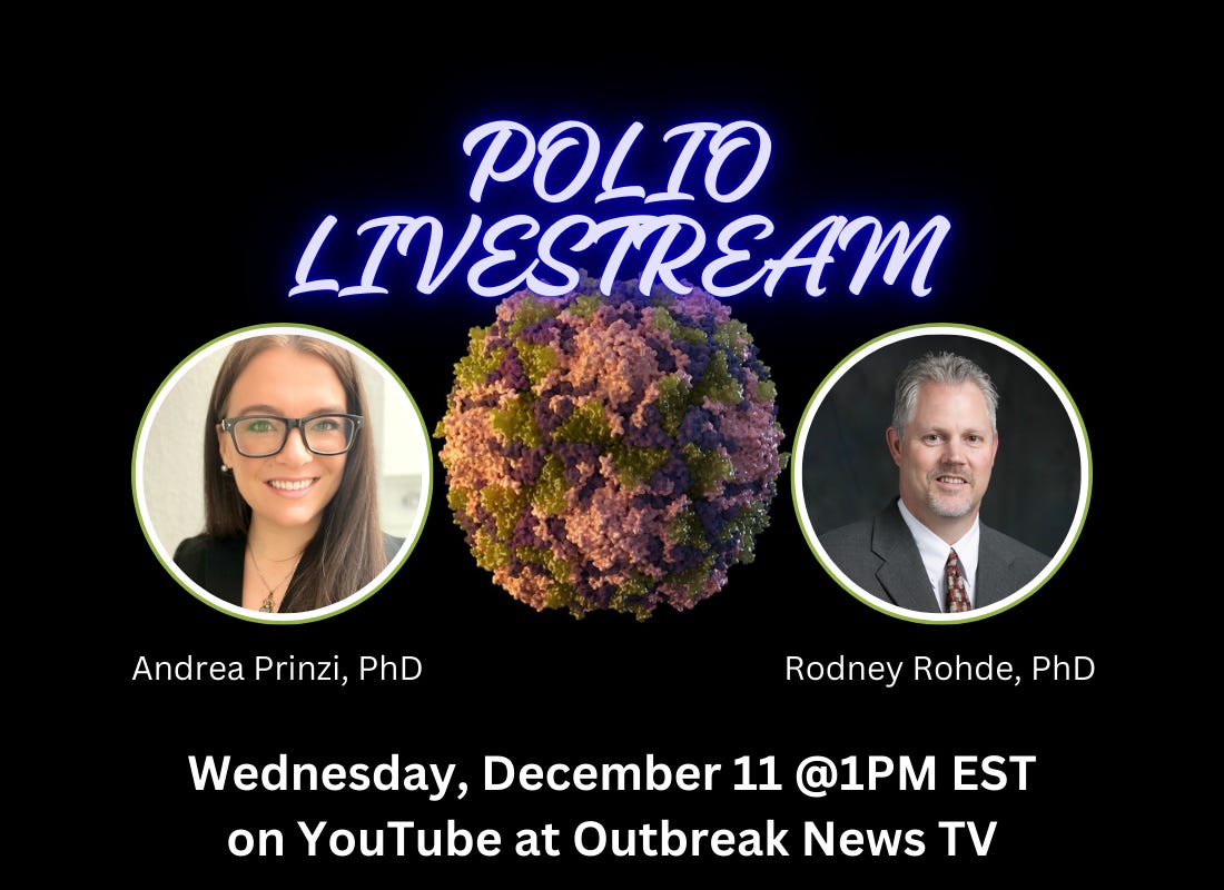 Polio Livestream with Andrea Prinzi, PhD & Rodney Rohde, PhD