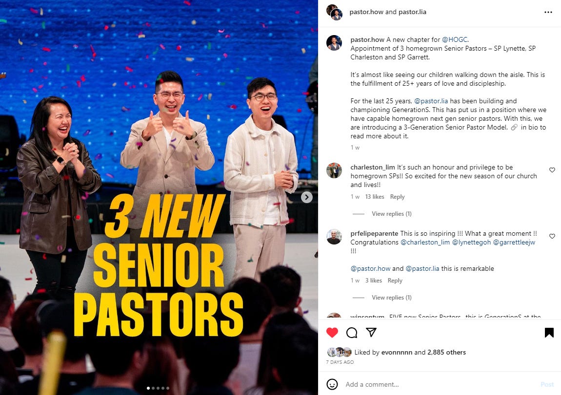 Thoughts on organisational leadership I learnt from my church
