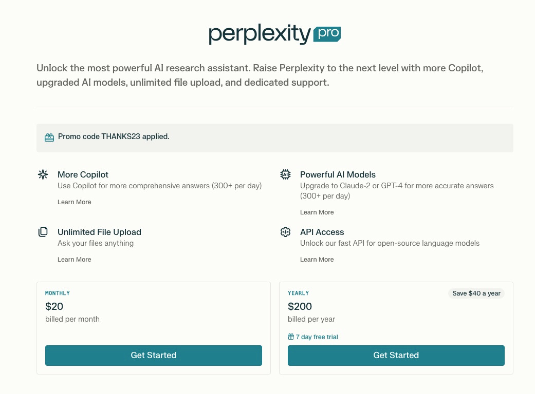 Perplexity Pro 优惠，免费用两个月 GPT-4 - by Wang Shuyi