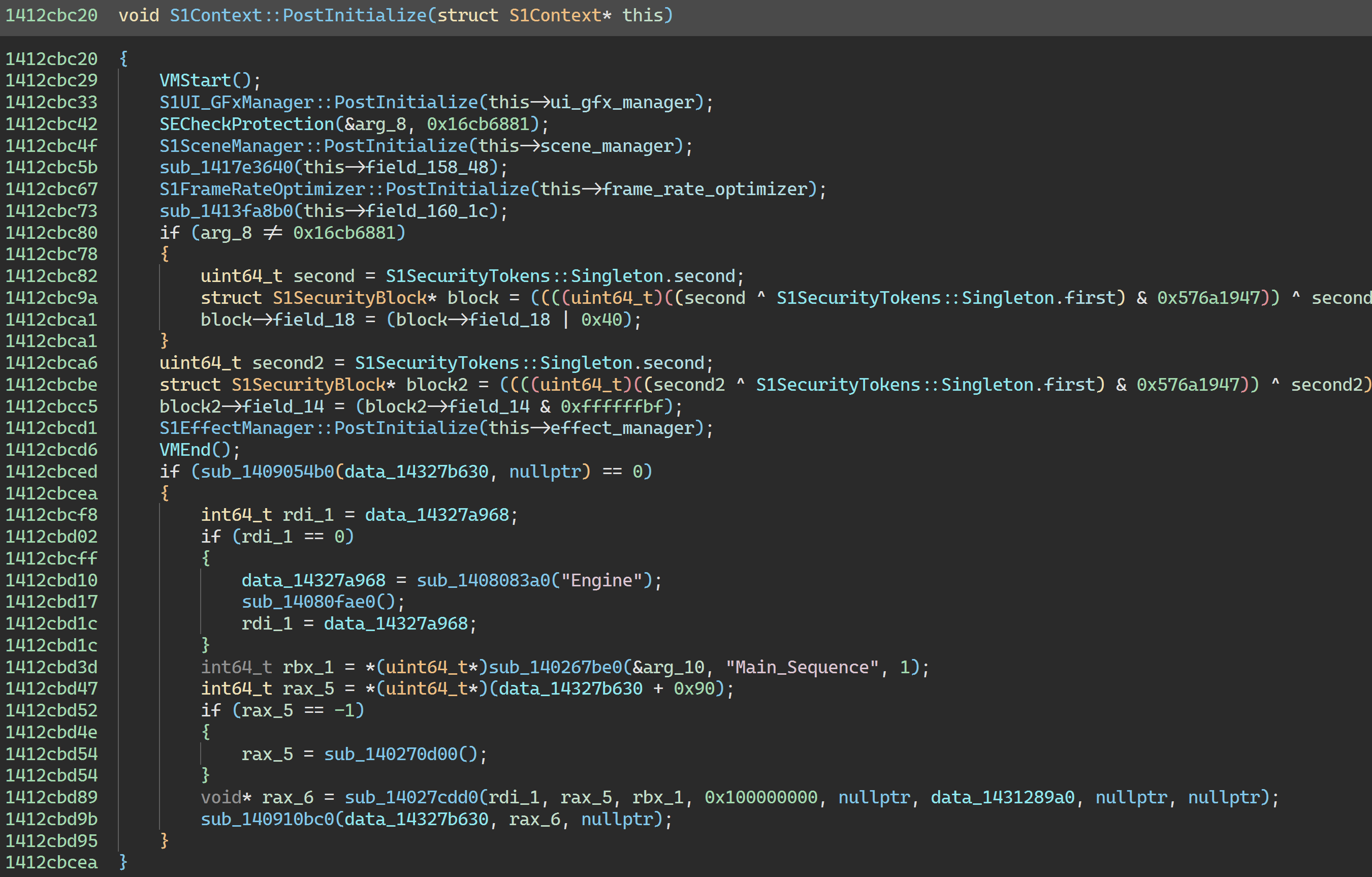 Unpacking and Repairing the TERA Executable