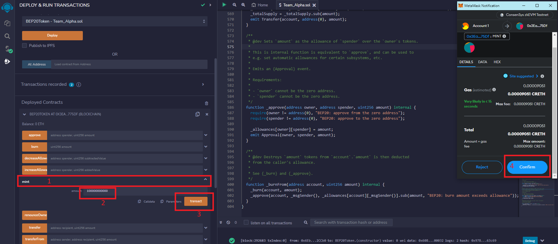 ConsenSys zkEVM, Deploy a Contract - by Enkhbayar
