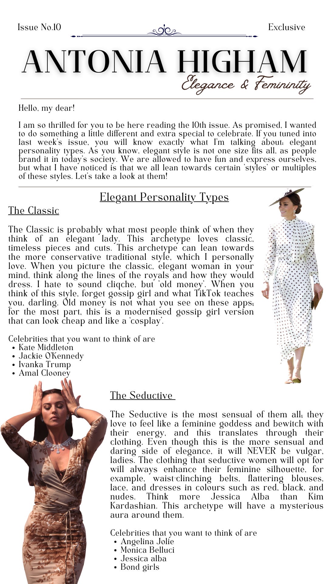 Elegance Newsletter - Issue 10 - Antonia Higham