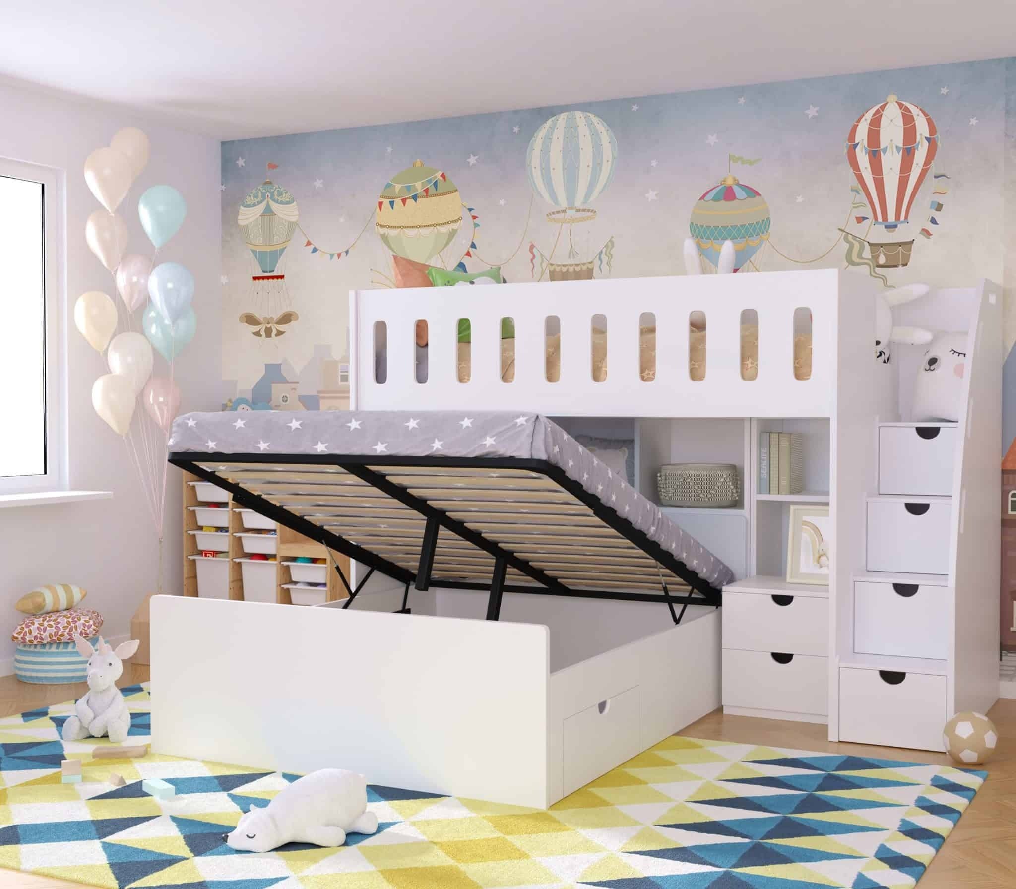 Deluxe Bunk with Stairs: Safe & Convenient Access