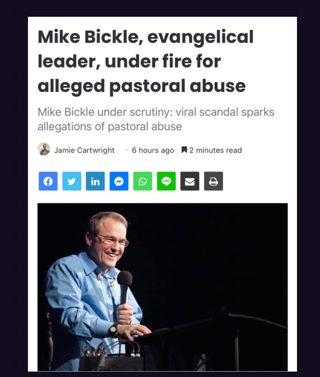 Mike Johnson + Mike Bickle = A Busy Week on SWAJ