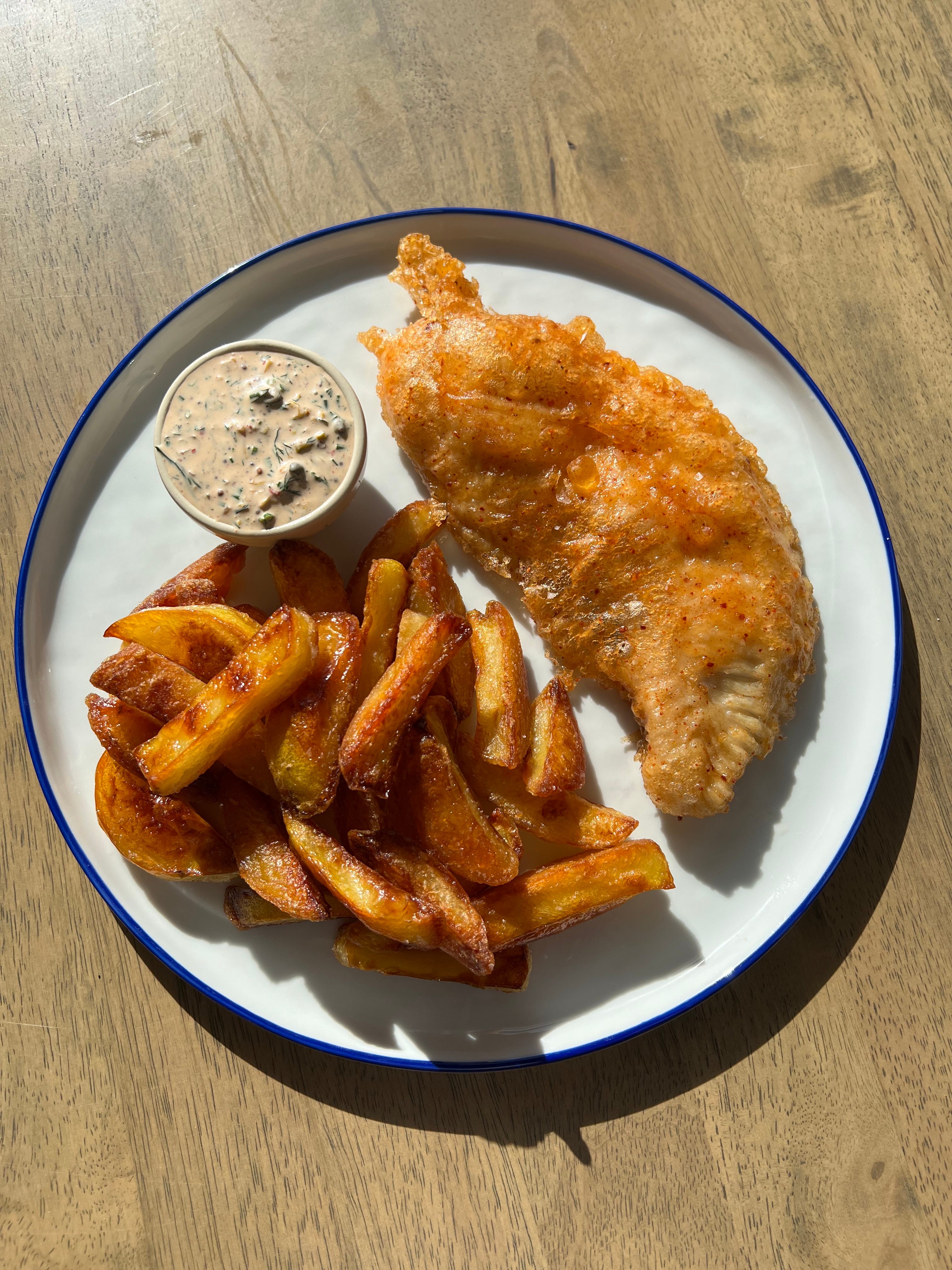 fish and chips - by Chuck Cruz - Chuck