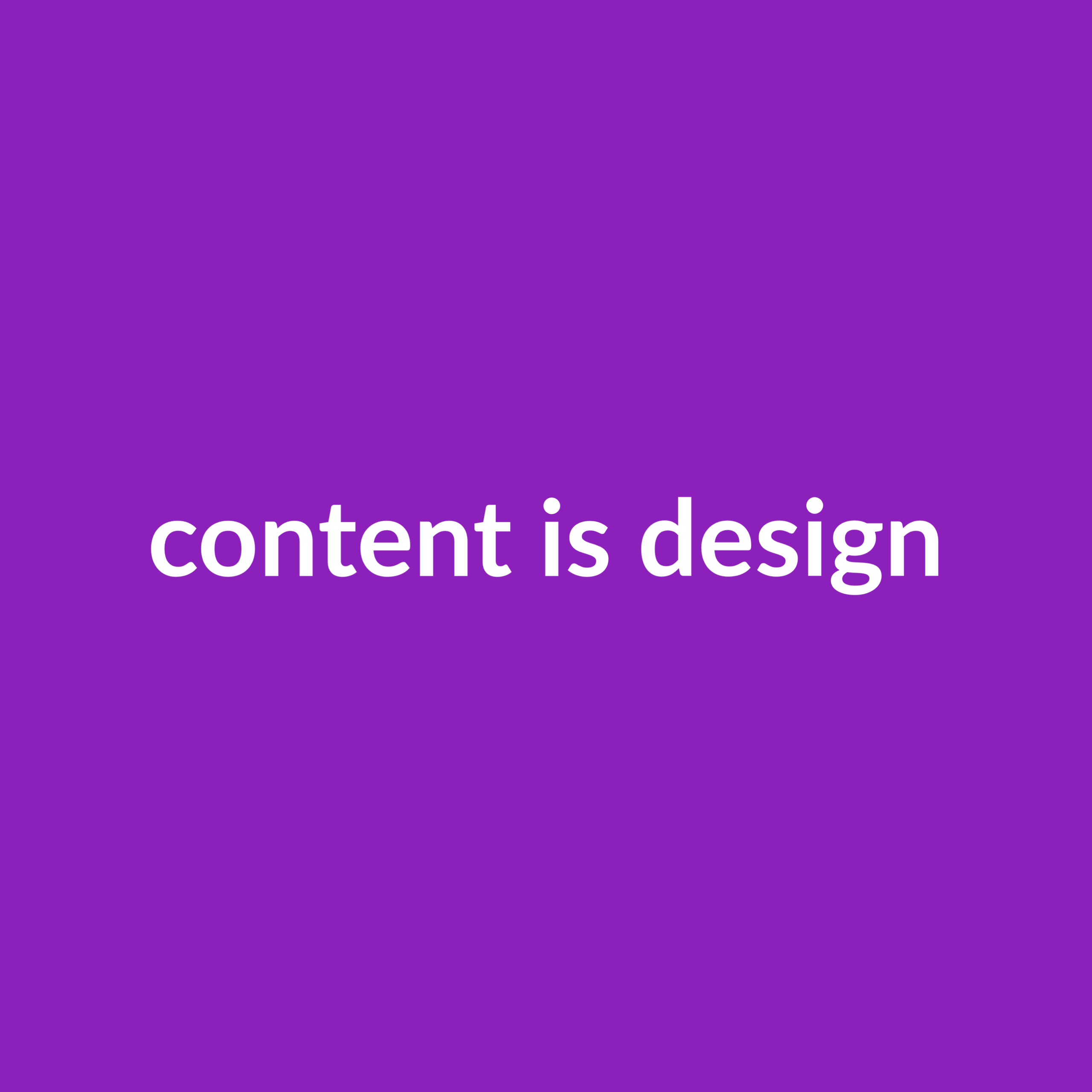Content is design - by Lisa Matthews - Lisa’s Substack