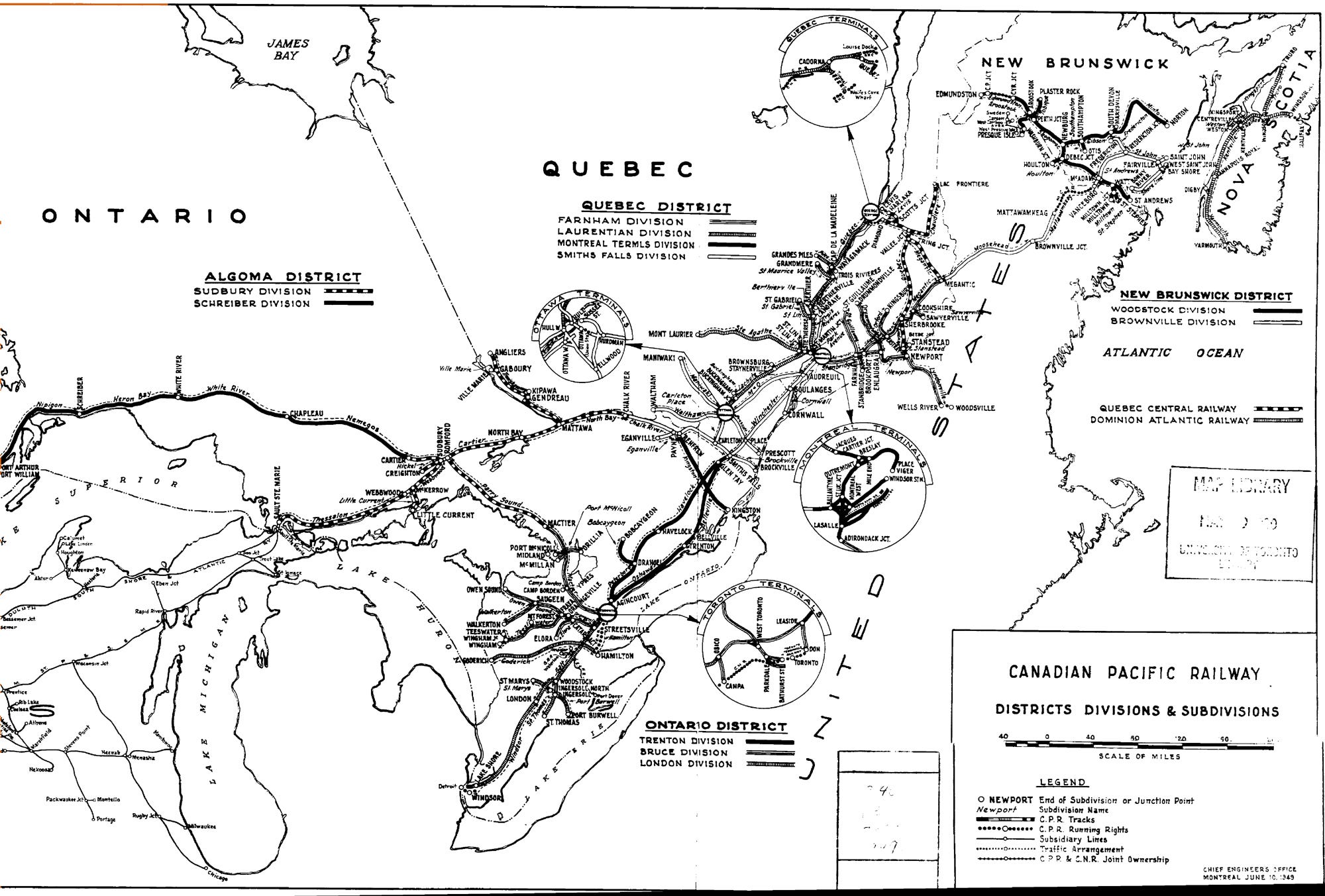 CPR Districts, Divisions and Subdivisions - by Ian Wilson