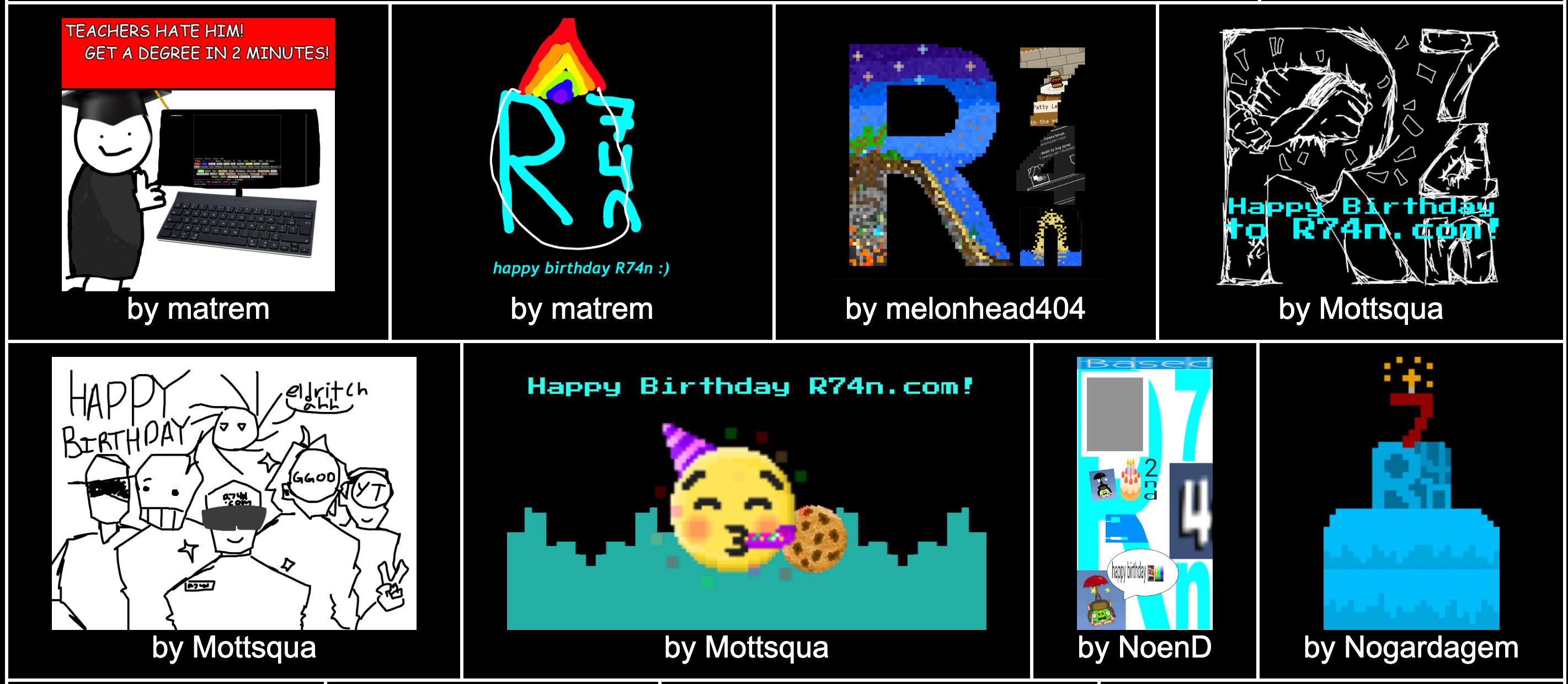🎉 R74n Turns 7 - Community Art Gallery & More