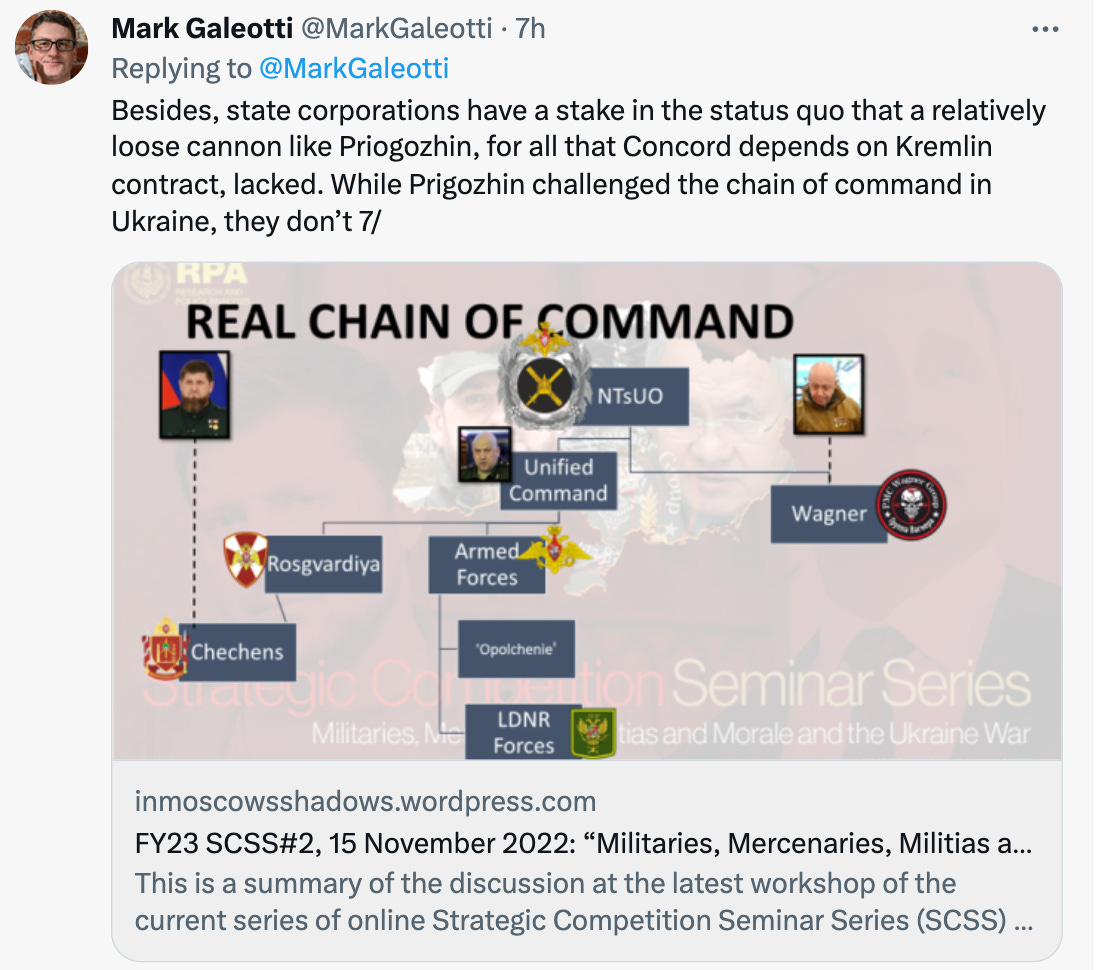 Chartbook 224 The Wagner uprising and the centrifugal force of war ...