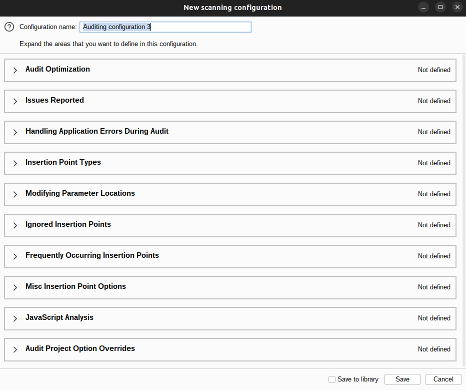 Hướng Dẫn Tạo Scan Configuration Trong Burp Suite