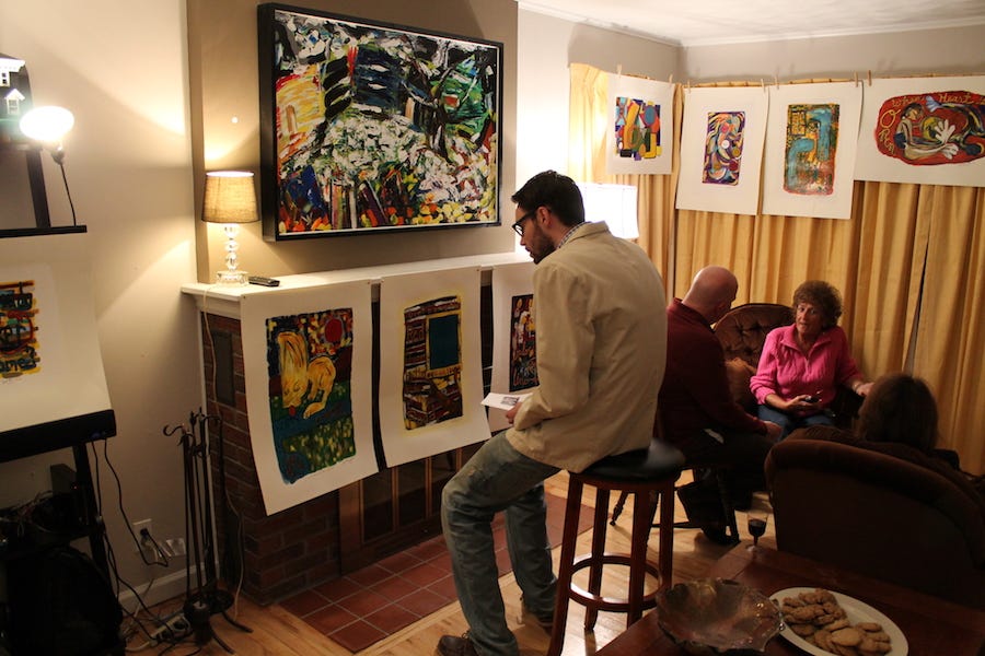 My First Stuckist Exhibition - by Ron Throop