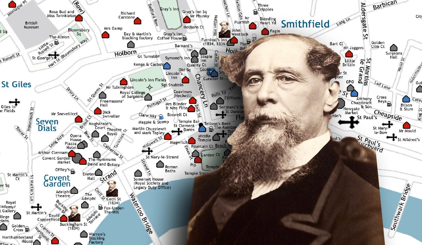 Dickens: The Ultimate Map - Londonist: Time Machine