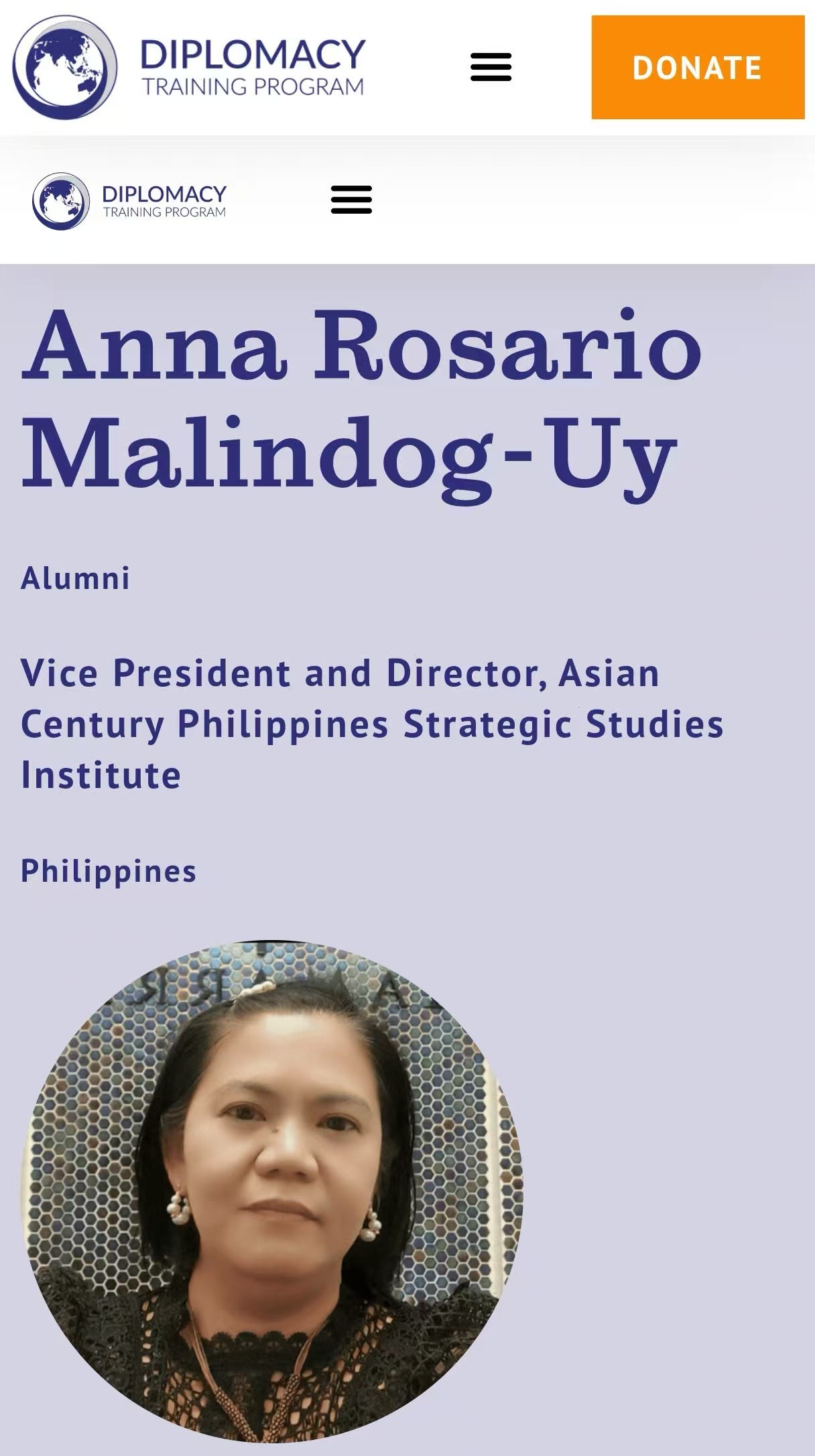Diplomacy Training Program! - by Anna Malindog-Uy