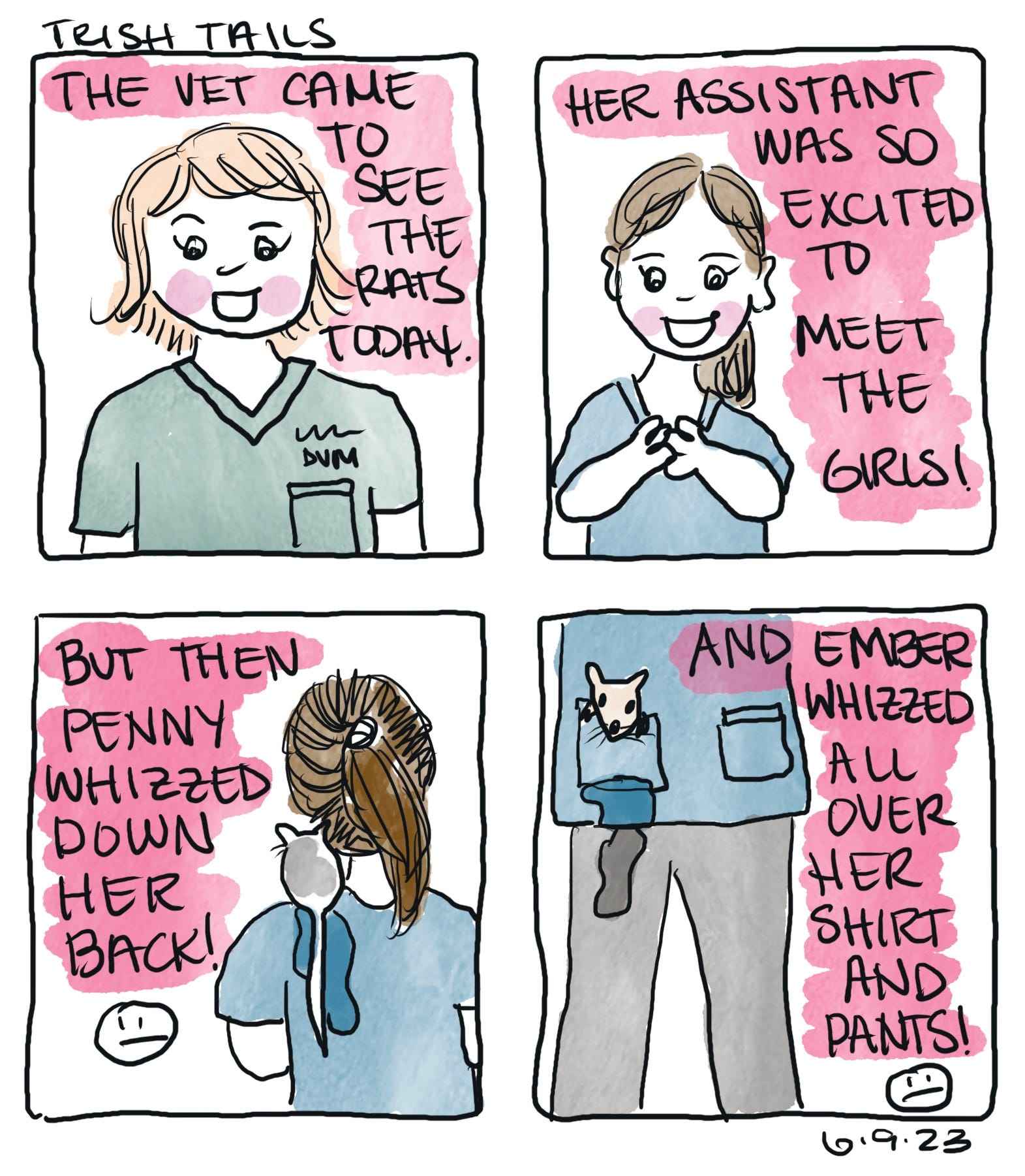 Panic Pee 6.9.23 - by Dishkitty - Trish Tails