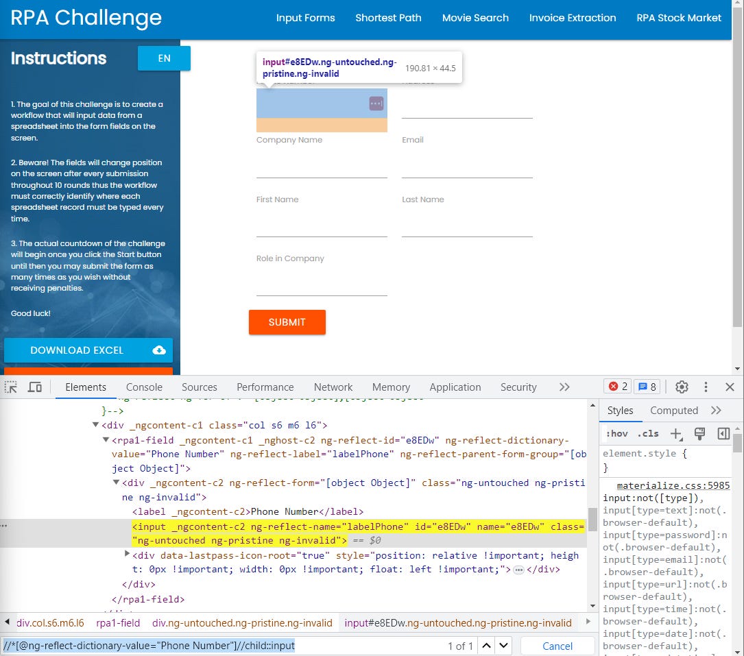 Xpath: Encuentra cualquier elemento en una página web