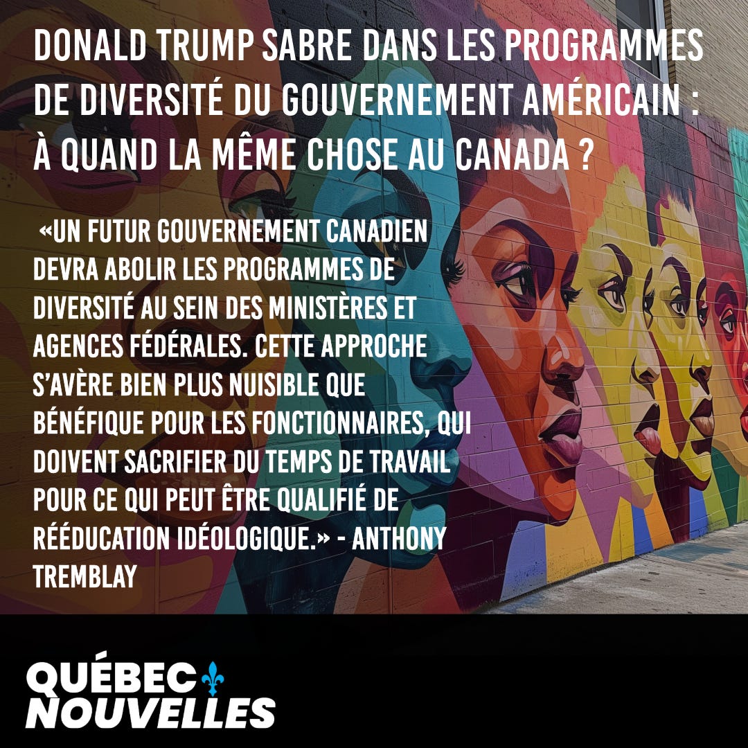 Donald Trump sabre dans les programmes de diversité du gouvernement ...
