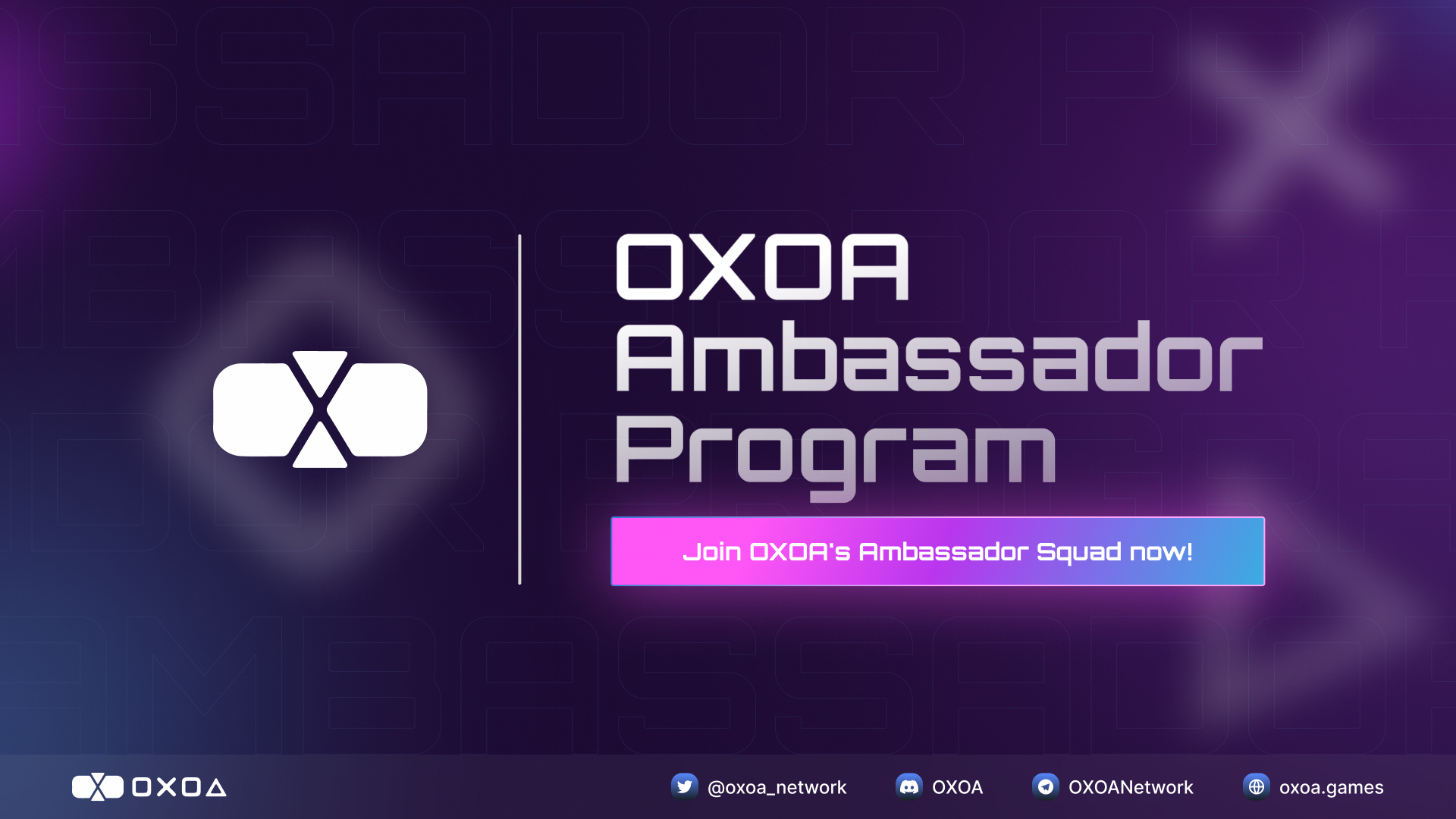 Call For Registration For OXOA's Ambassador Program