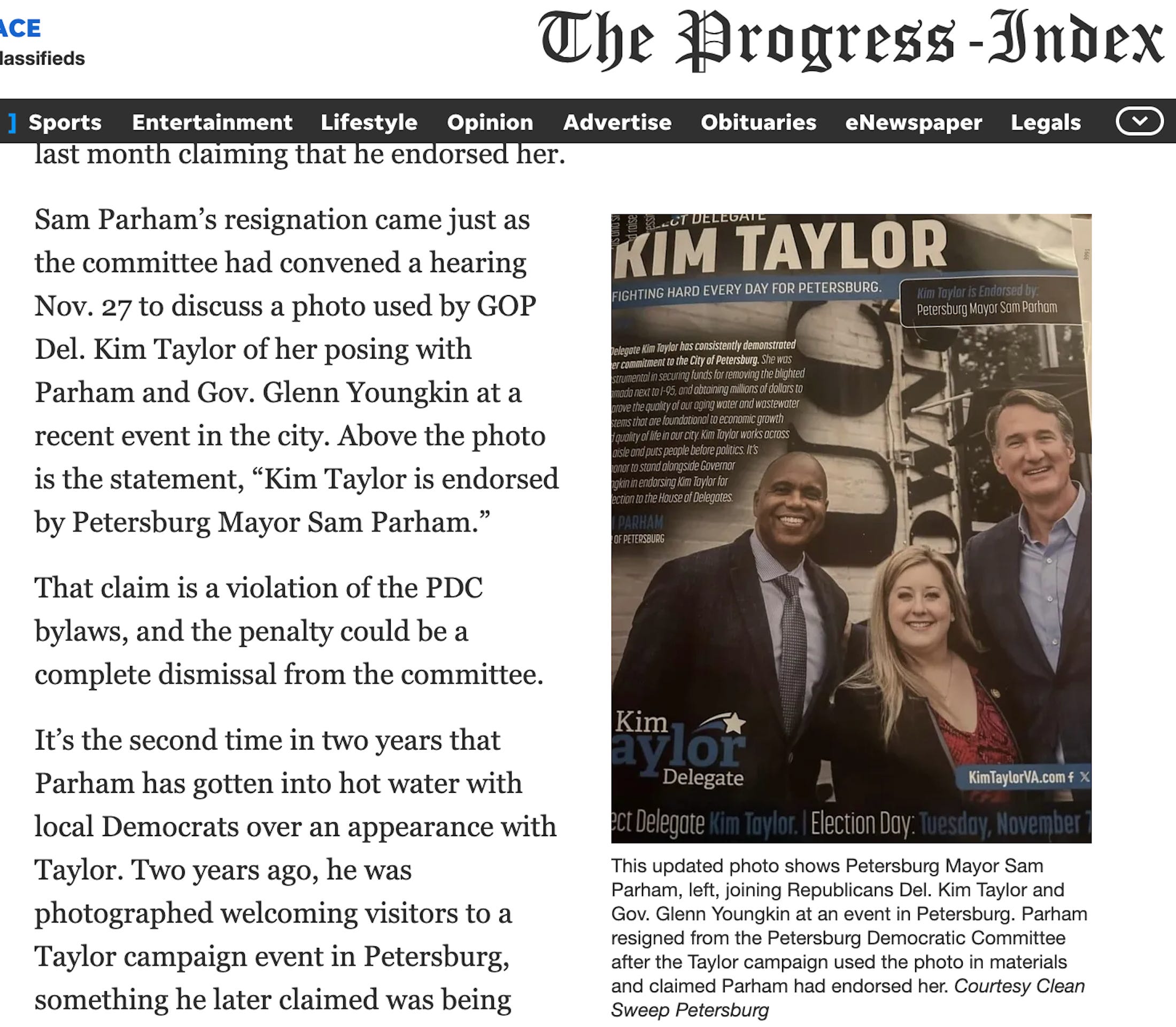 Mayor Sam Parham, WABJ Gala, Virginia State Presidential Debate ...