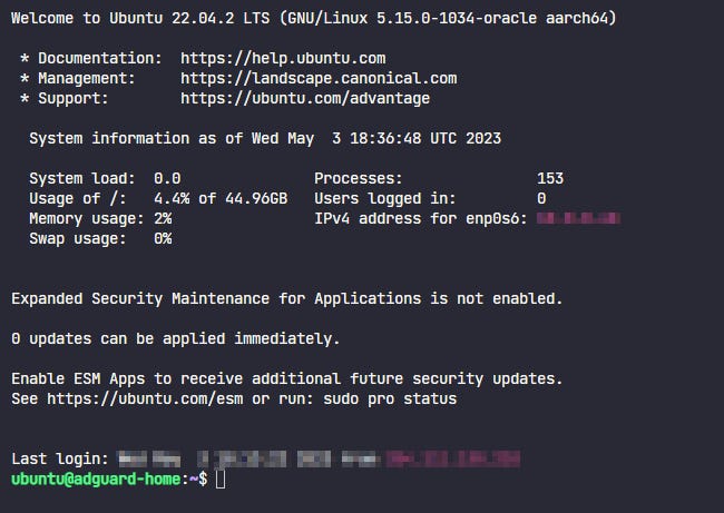 Installing AdGuard Home on Oracle Cloud for FREE