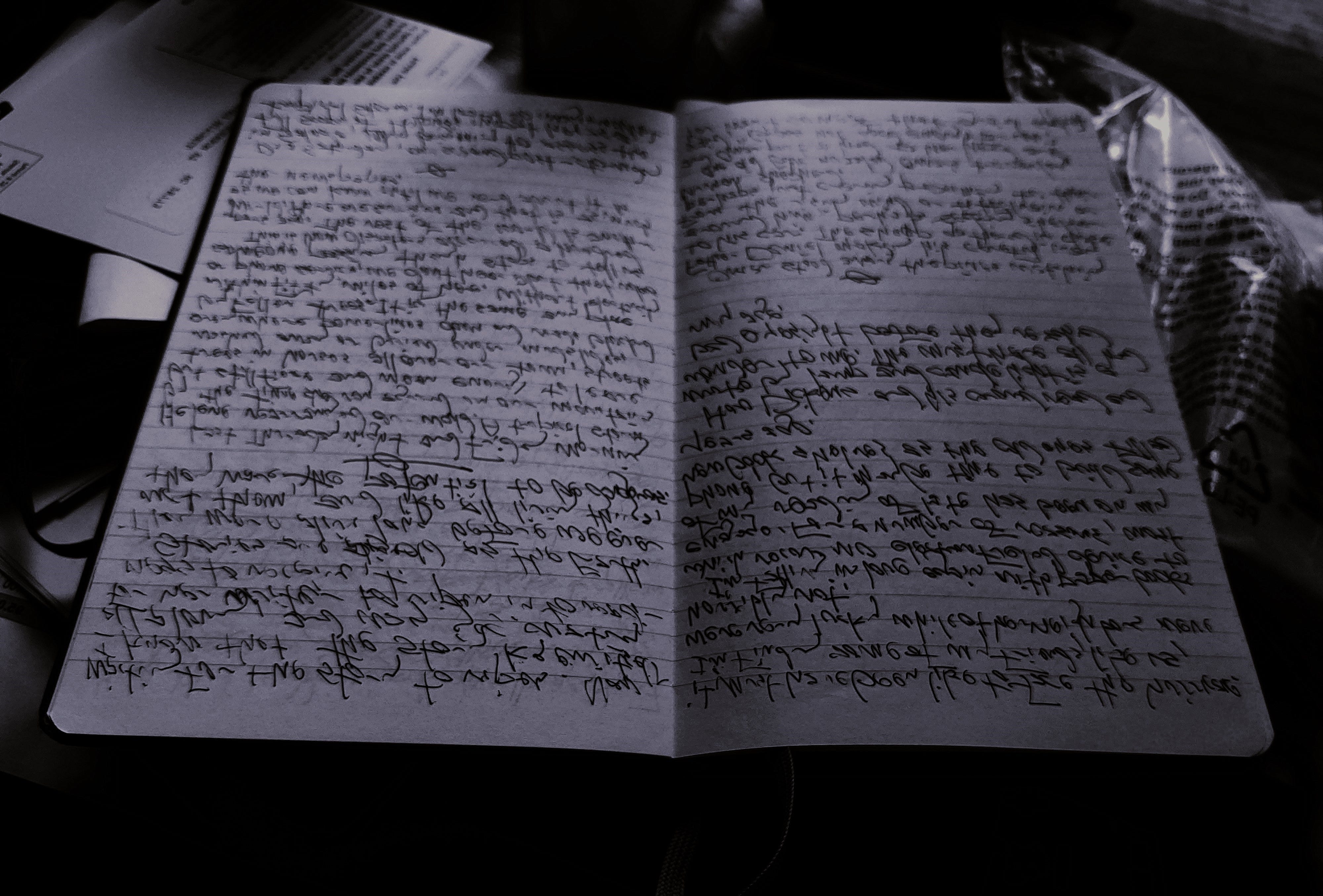 Writing up a storm- - by Henry Mitchell - Drovers Gap