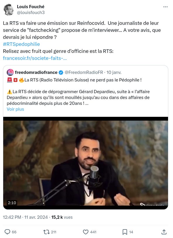 RTS vs Louis Fouché: analyse du chef-d'oeuvre de factcheck surréaliste ...