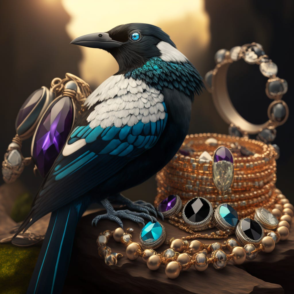 Magpie - by Dascha Paylor 🌴🥥 - Eclectic Ink