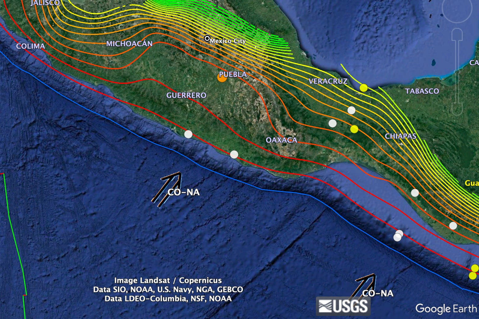 M5.8 earthquake shakes Mexico City - by Judith A Hubbard