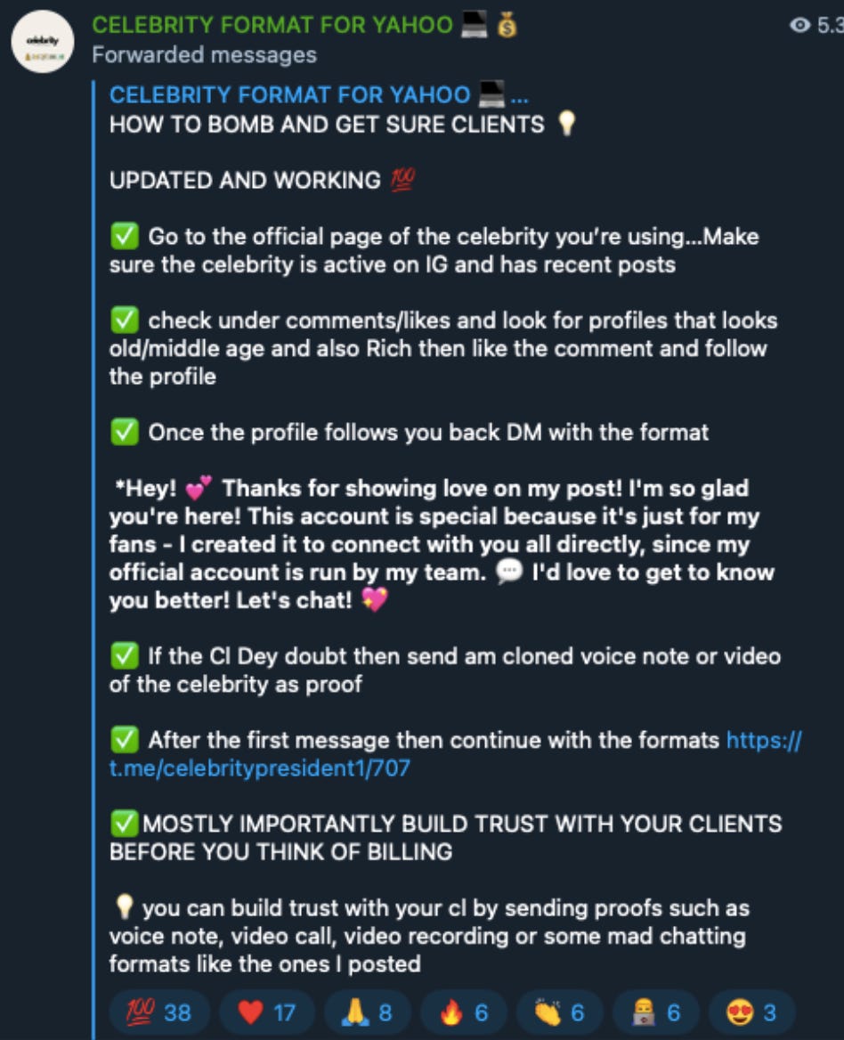 Yahoo Boys Scams Openly Discussed on Major Social Platforms